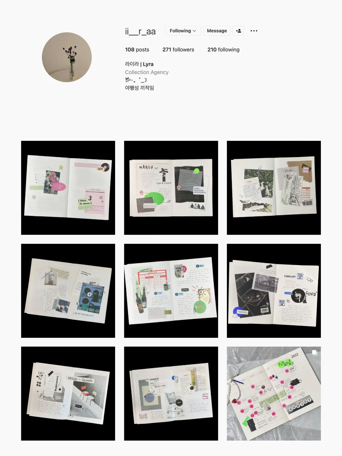 Introduce IG. Decorate 8 Account Chic Notebooks 🍄. Keep them together ...