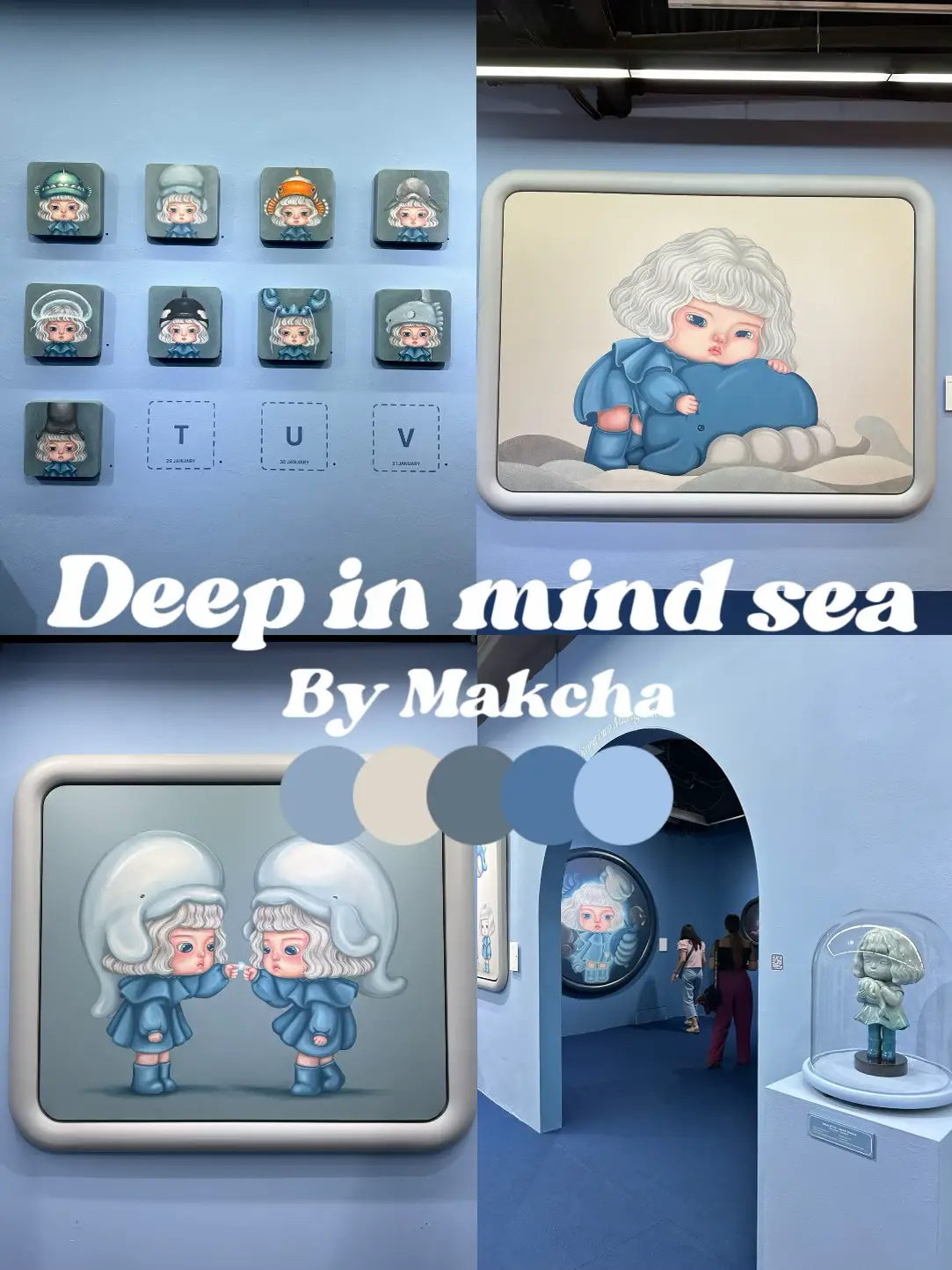 Deep In Mind Sea นิทรรศการน้อง Chalotte 🐋🫧 | แกลเลอรีที่โพสต์โดย Maypaphachita | Lemon8