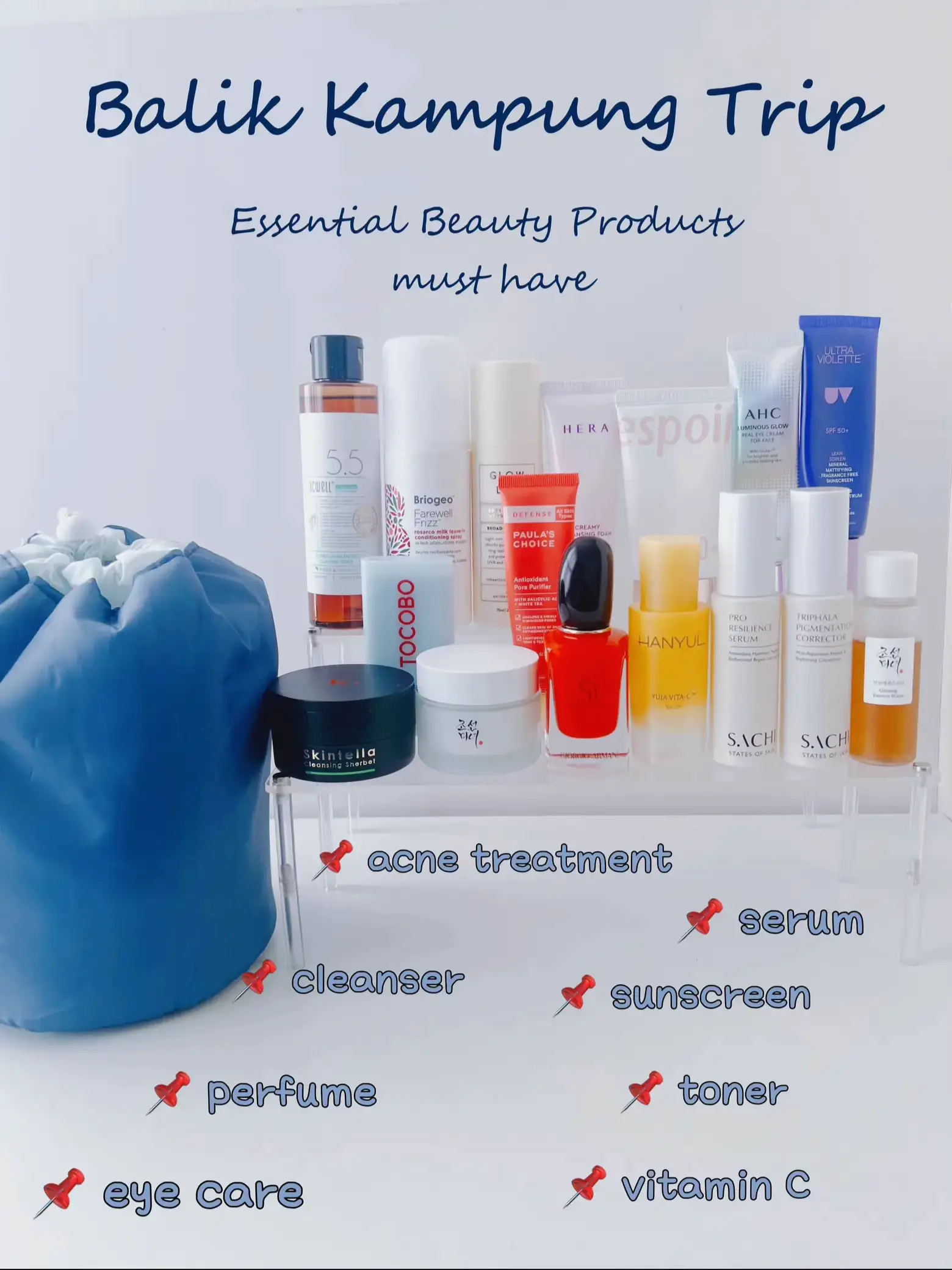 Travel Beauty Essentials 🤩 Must Bring for Holiday | Galeri disiarkan oleh Faie | Lemon8