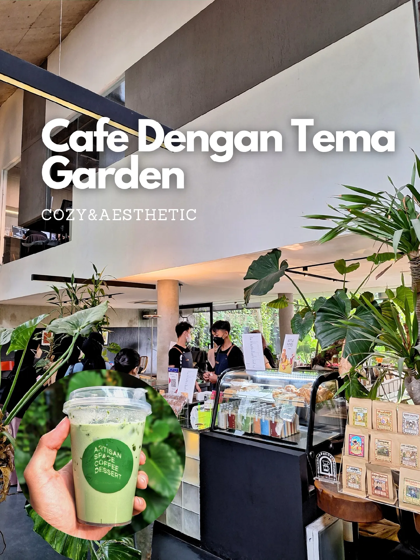 CAFE DENGAN TEMA GARDEN | Galeri diposting oleh eldogusfandi | Lemon8