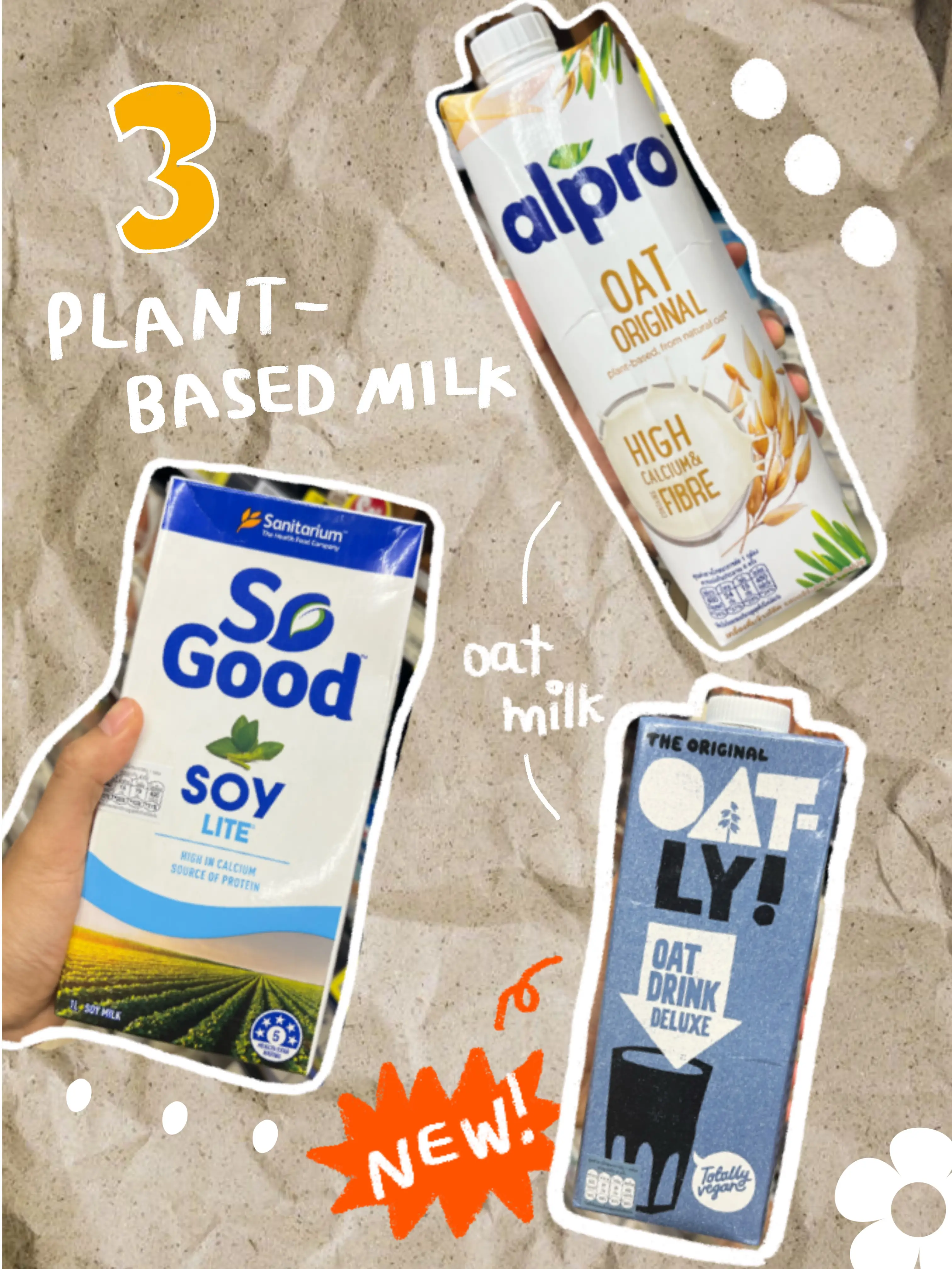 Top 3🫶🌱 Plant-based milk นมจากพืช | แกลเลอรีที่โพสต์โดย Journeyyyme ...