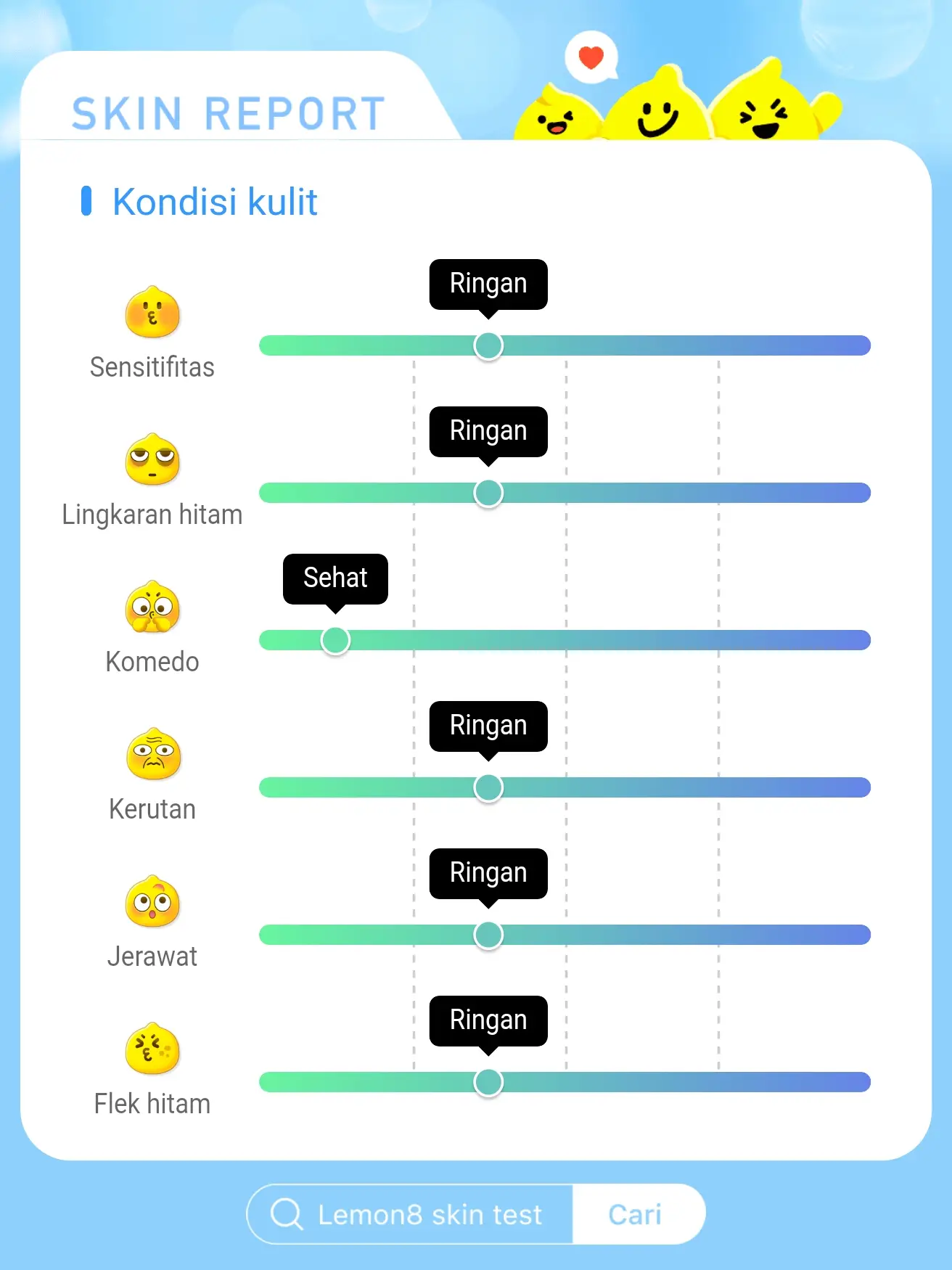 Laporan Kulit Saya | Galeri diposting oleh heni lidiawati | Lemon8