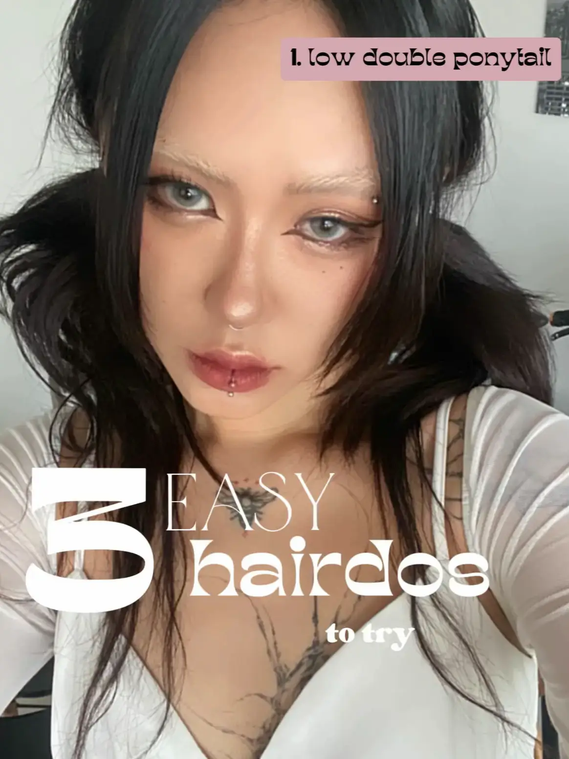3 EASY HAIRDOS TO AMP UP YOUR LOOK | แกลเลอรีที่โพสต์โดย violet | Lemon8