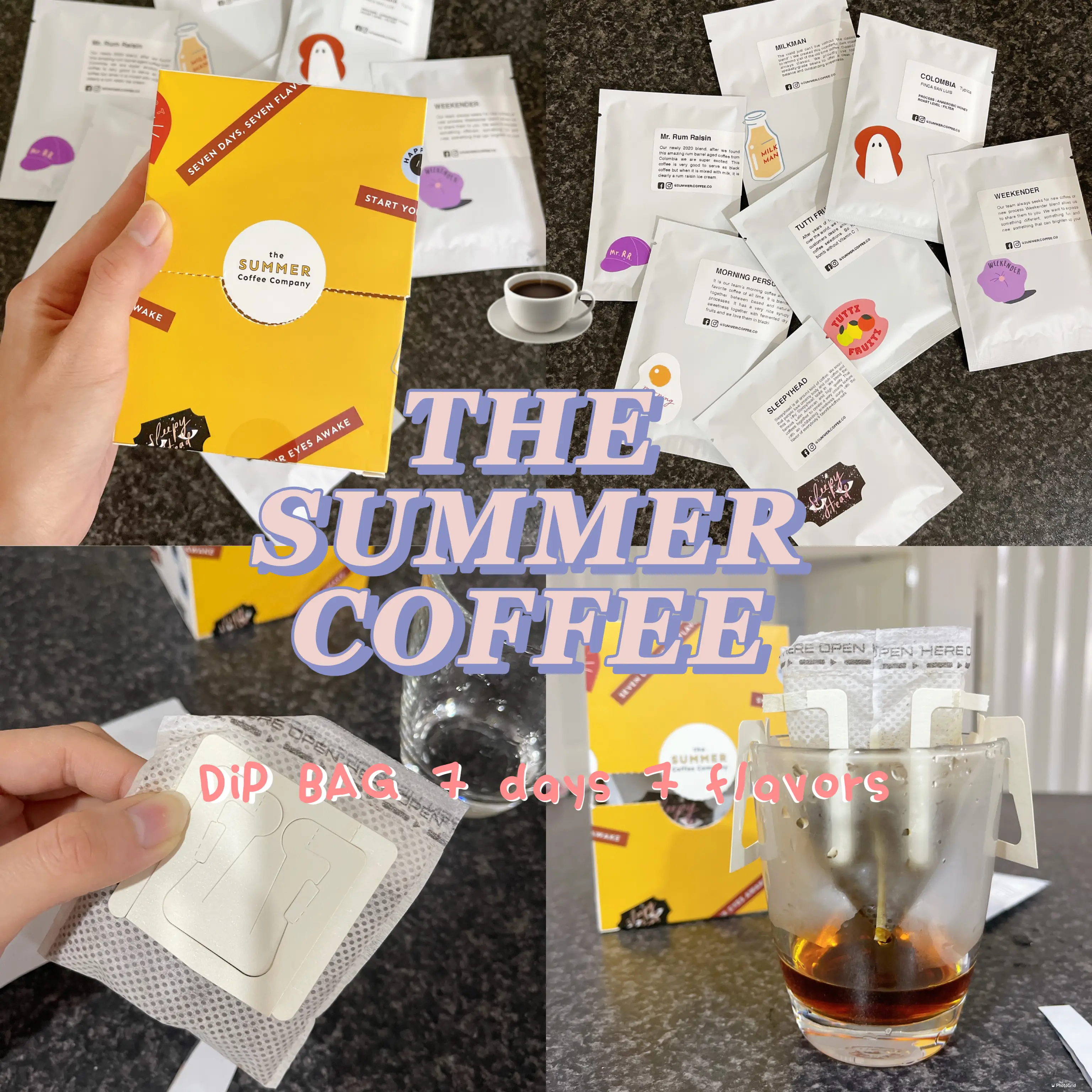 Dip Bag The Summer Coffee ☕️🌻 | แกลเลอรีที่โพสต์โดย lyjidapaa | Lemon8