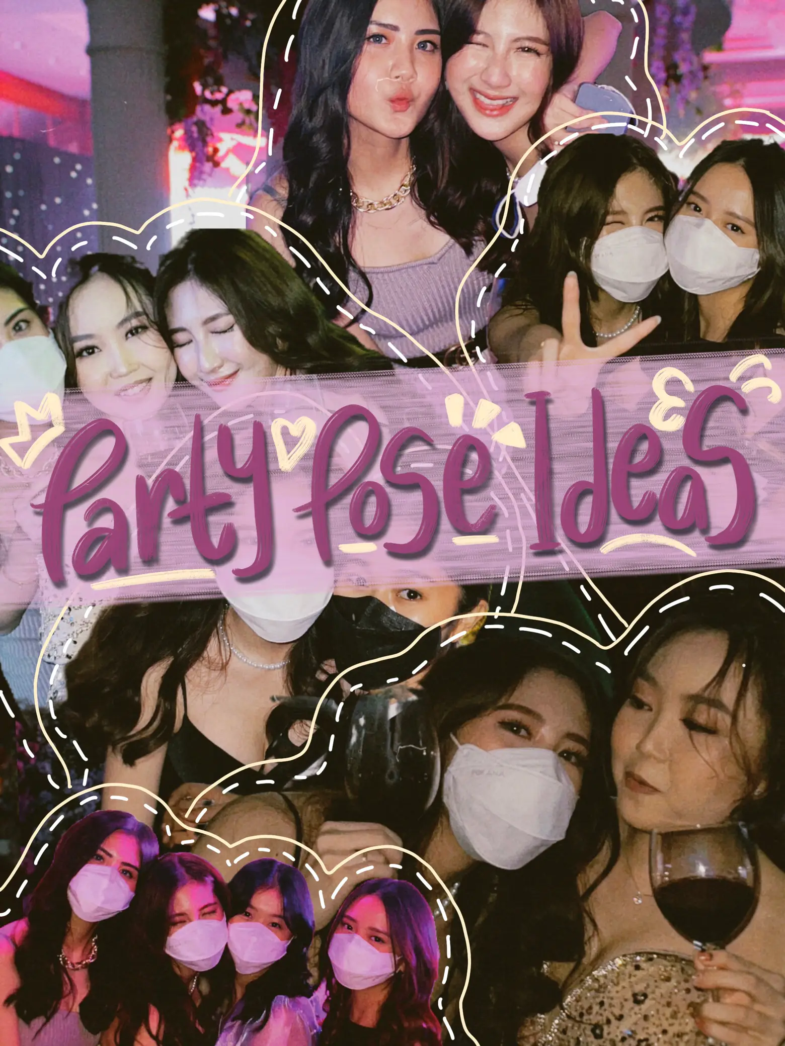 🪩PARTY POSE IDEAS🪩 | Galeri diposting oleh Karen Michaelia | Lemon8