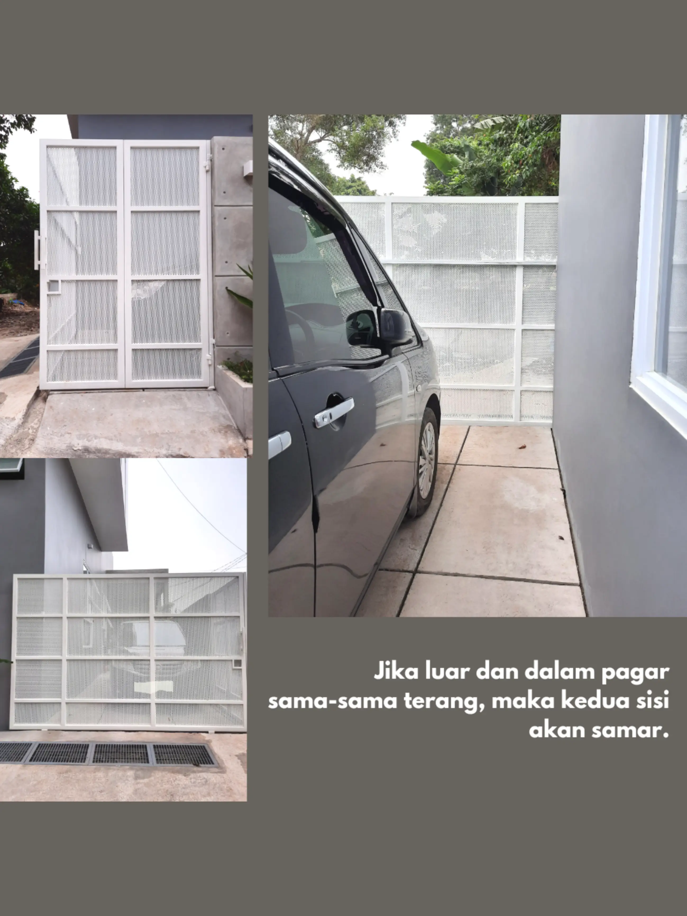 Inspirasi Pagar Minimalis dengan Perforated Metal | Galeri diposting ...