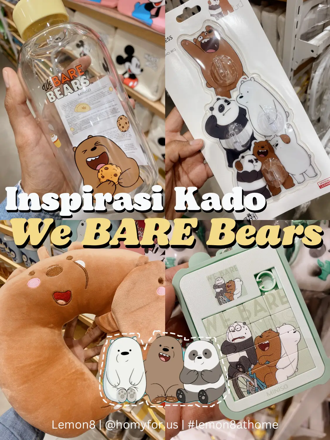 Inspirasi Kado Penggemar We Bare Bears | Galeri diposting oleh homyfor.us | Lemon8