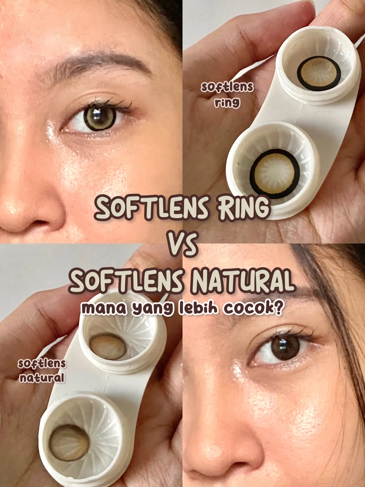 Softlens Ring Vs Natural! mana yang lebih cocok?👀💗 | แกลเลอรีที่โพสต์ ...