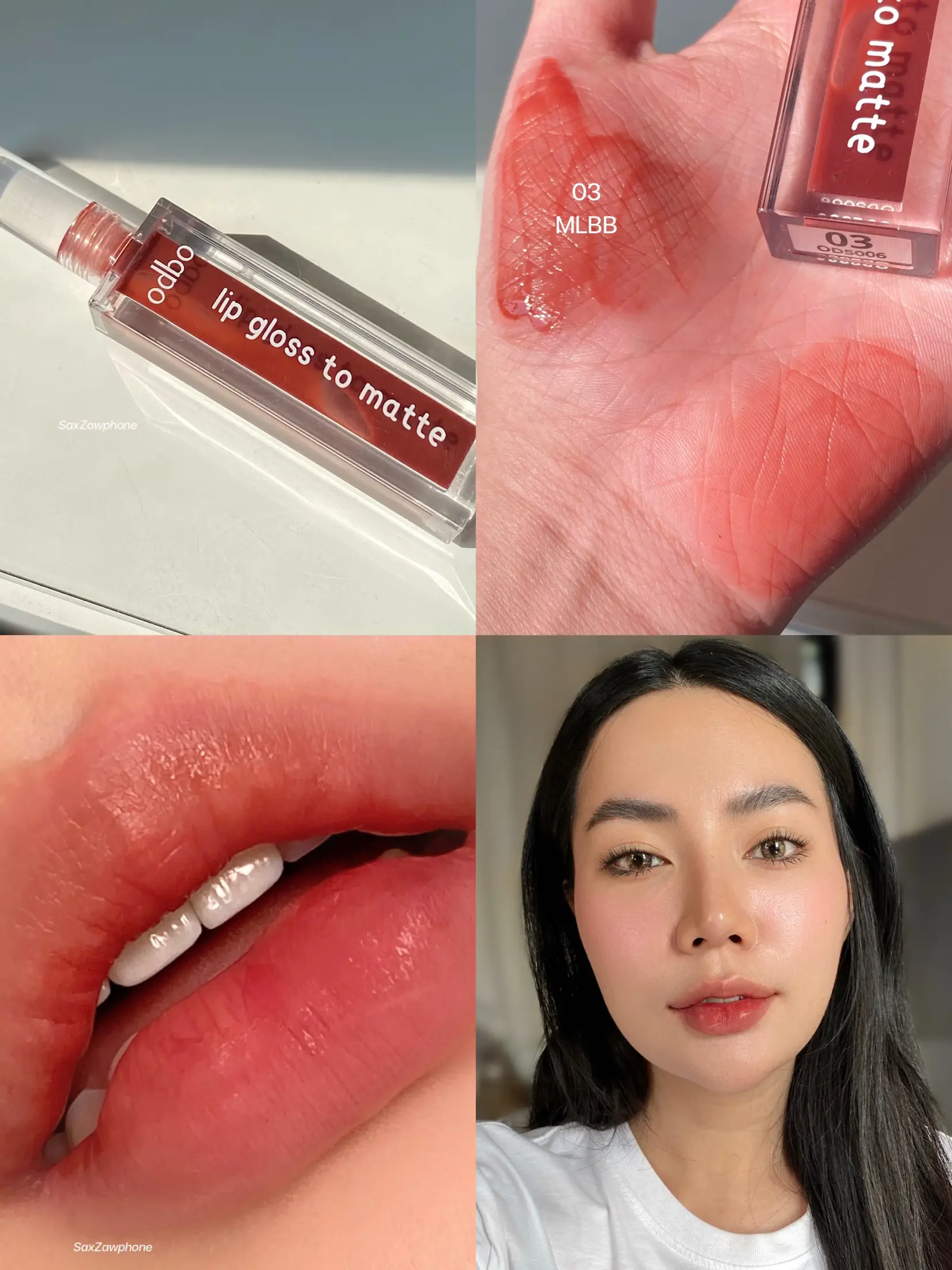 ลิป Odbo ตัวใหม่ สีสวยมาก เนื้อดี ติดทนขั้นสุดดด‼️💋 | แกลเลอรีที่โพสต์โดย ซอ SaxZawphone | Lemon8