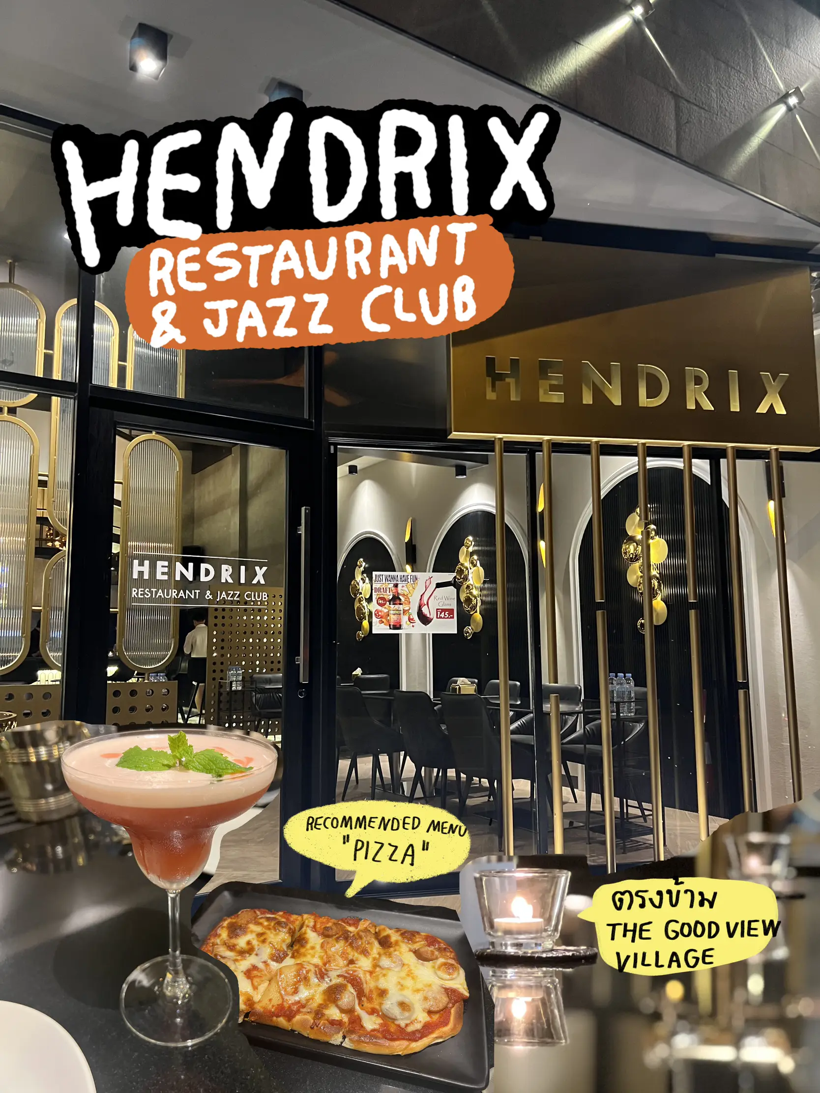พามาแวะร้านสุดหรู Hendrix restaurant & jazz club 🍷 | แกลเลอรีที่โพสต์ ...
