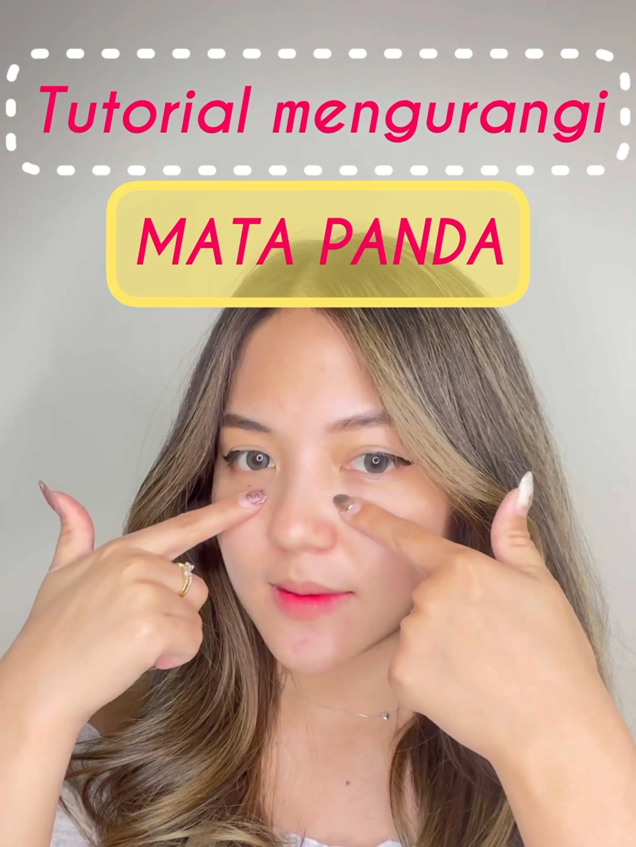 Tutorial mengurangi mata panda💕 | Video dipublikasikan oleh Masitahaspahh | Lemon8