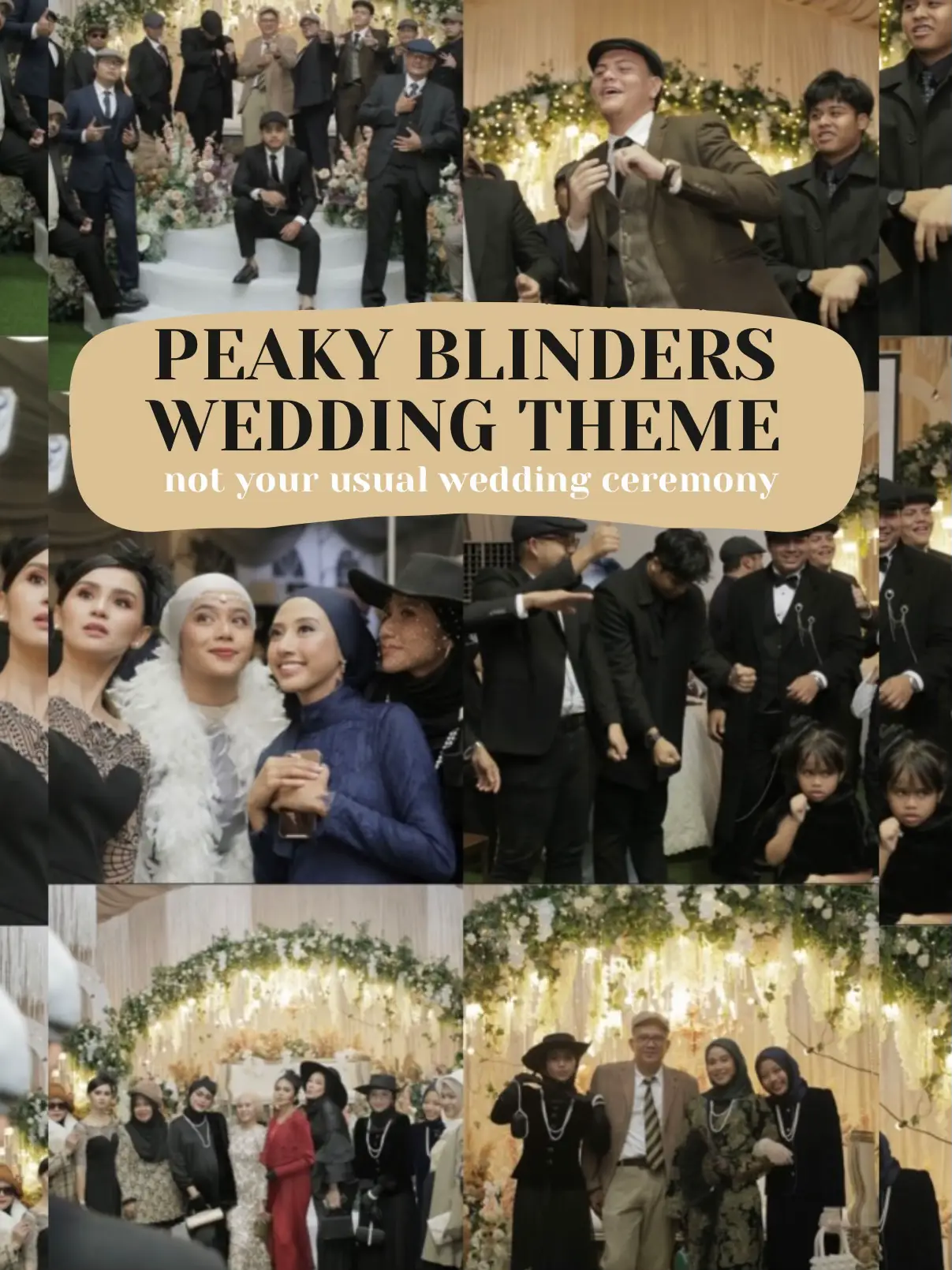 UNIQUE WEDDING THEME: PEAKY BLINDERS | Galeri disiarkan oleh ...