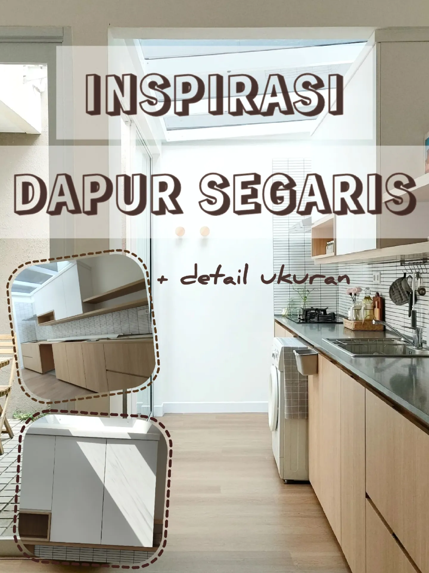 Detail Ukuran Dapur Segaris 🍃 | Galeri diposting oleh hae.anna_ | Lemon8