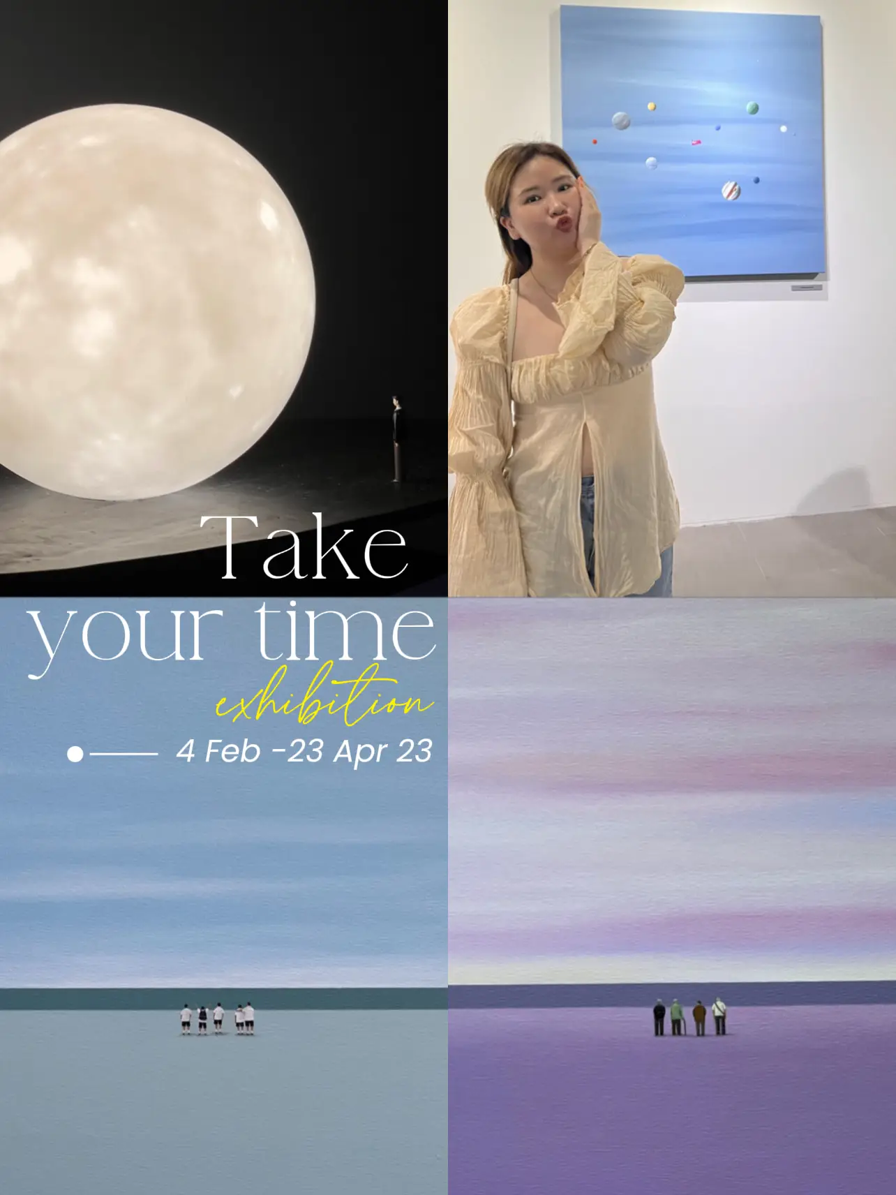 นิทรรศการศิลปะ Take you time by SUNTUR ดีต่อใจ 🪐🩵🛋️ | แกลเลอรีที่โพสต์โดย Sundae.wanderer | Lemon8