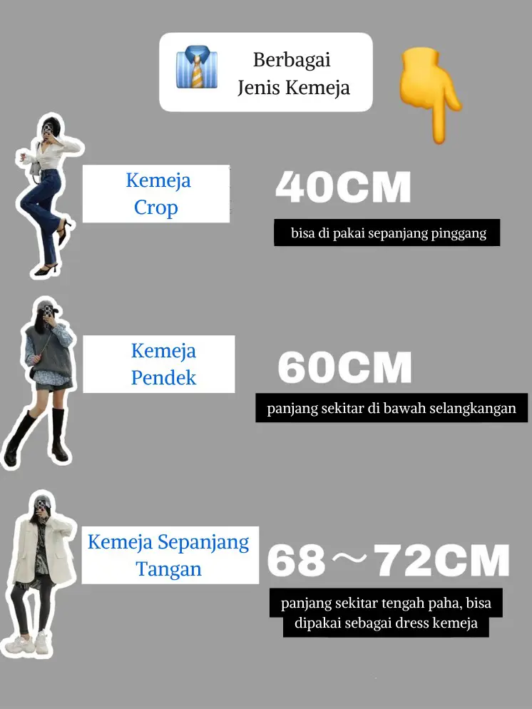 REFERENSI PANJANG OUTFIT UNTUK TINGGI 145-155 CM👭 | Galeri diposting ...