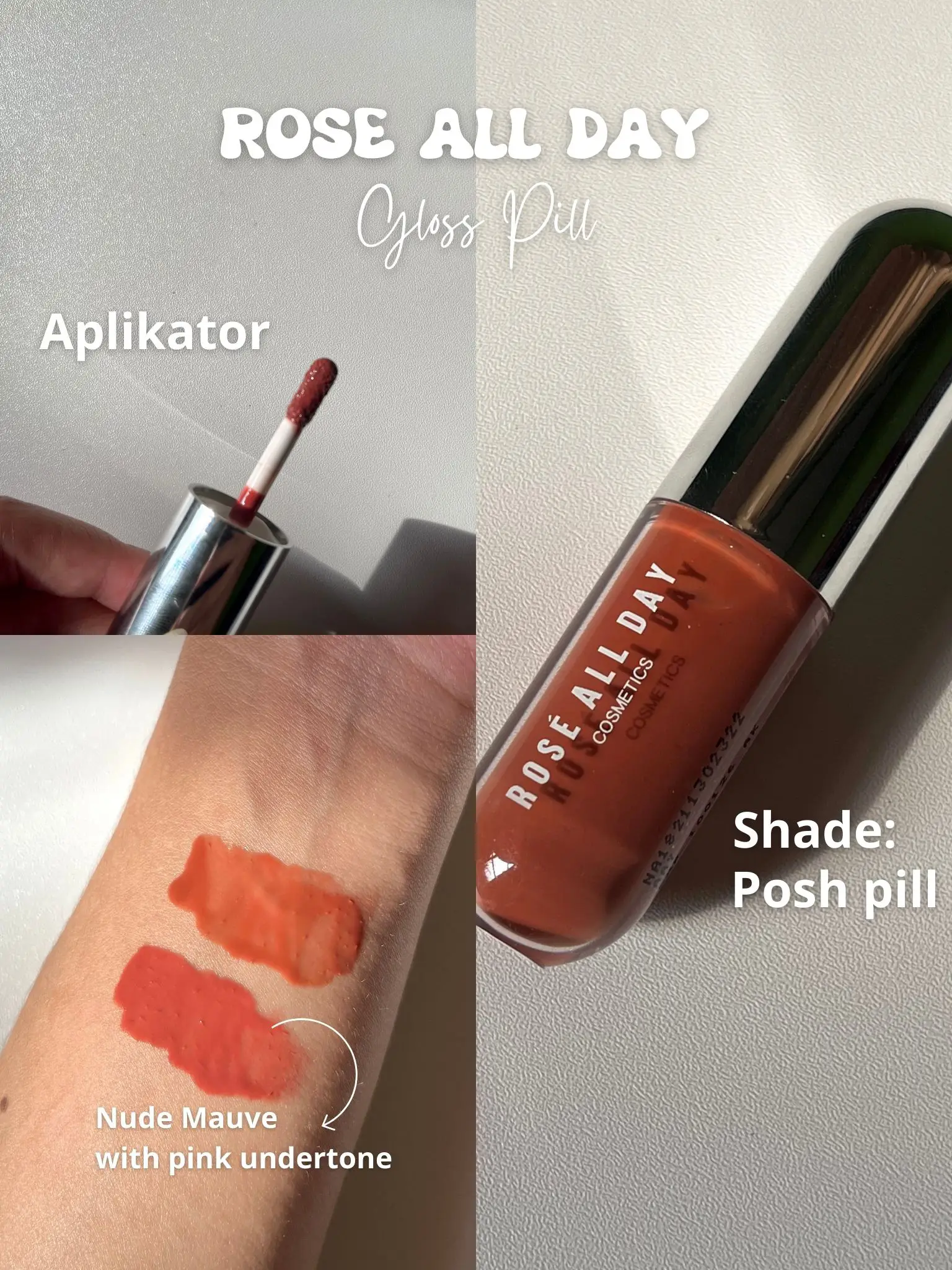 Swatches Rose All Day Gloss Pill | Galeri diposting oleh Dina Tri Oktaf ...
