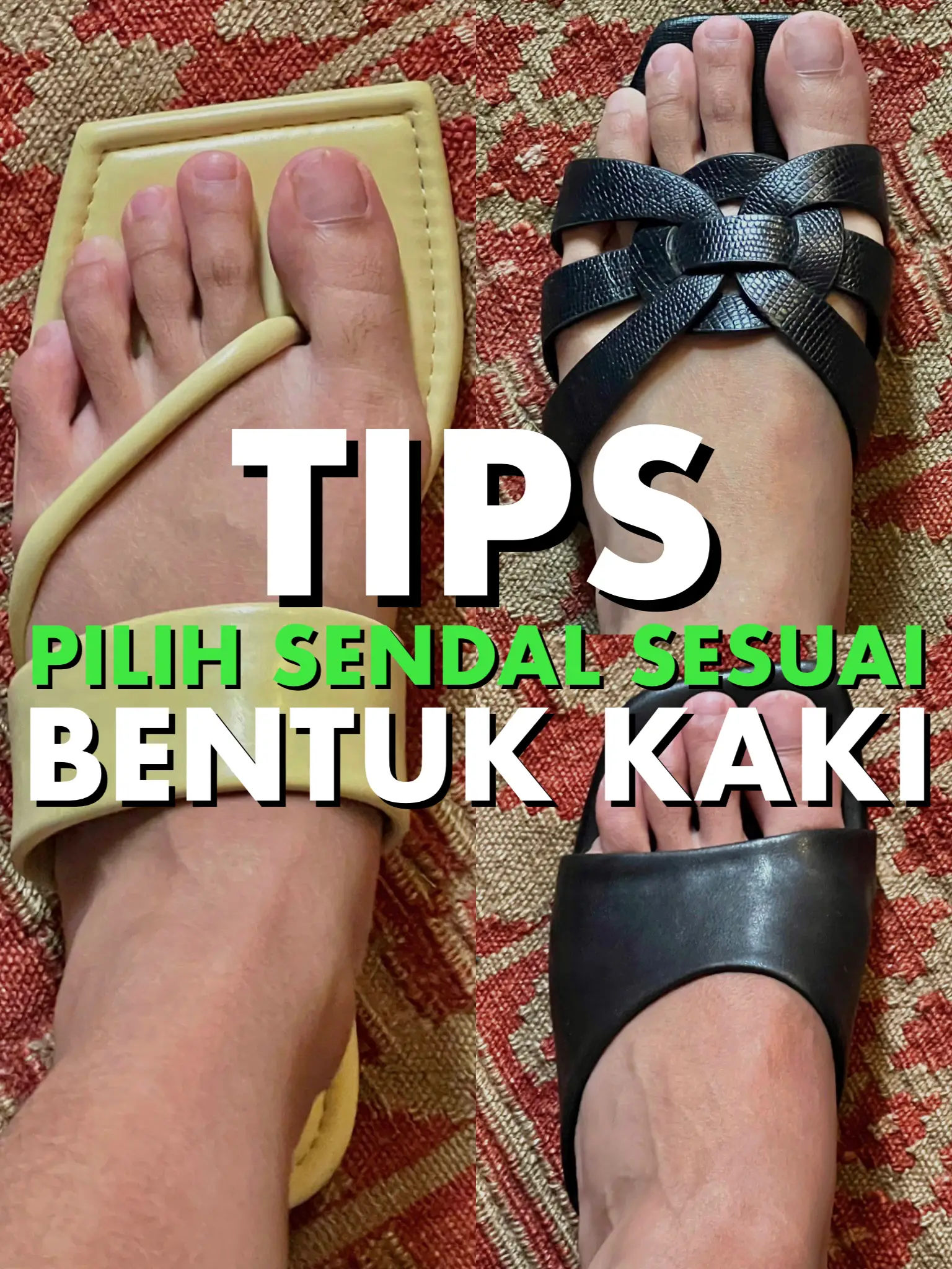TIPS PILIH SENDAL SESUAI BENTUK KAKI🐾 | Galeri diposting oleh NADYSHA ...