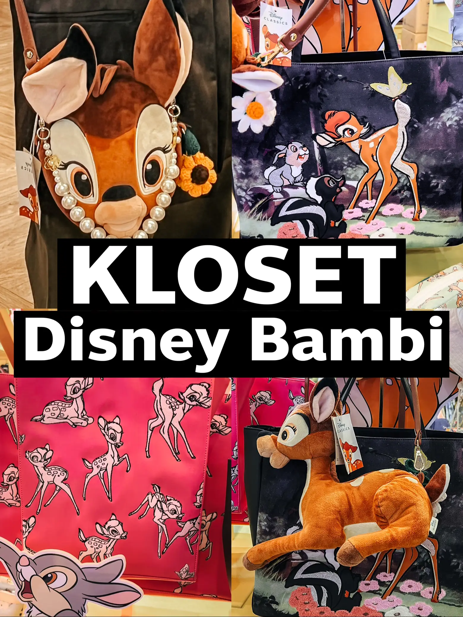 น่ารักเกินปุยมุ้ย Kloset x Disney Bambi | วิดีโอที่เผยแพร่โดย MODTRIMOSA | Lemon8