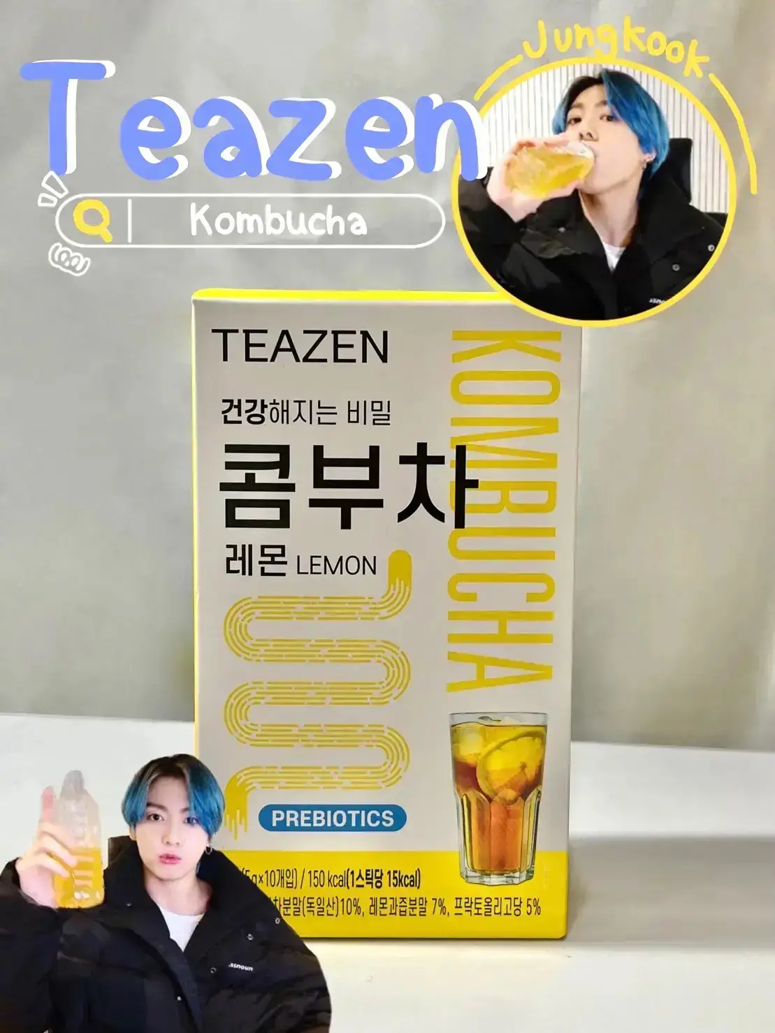 ป้ายยาชา Kombucha ที่หนุ่มจองกุก BTS ชอบ!🍋 | แกลเลอรีที่โพสต์โดย Gracetdr💖 | Lemon8