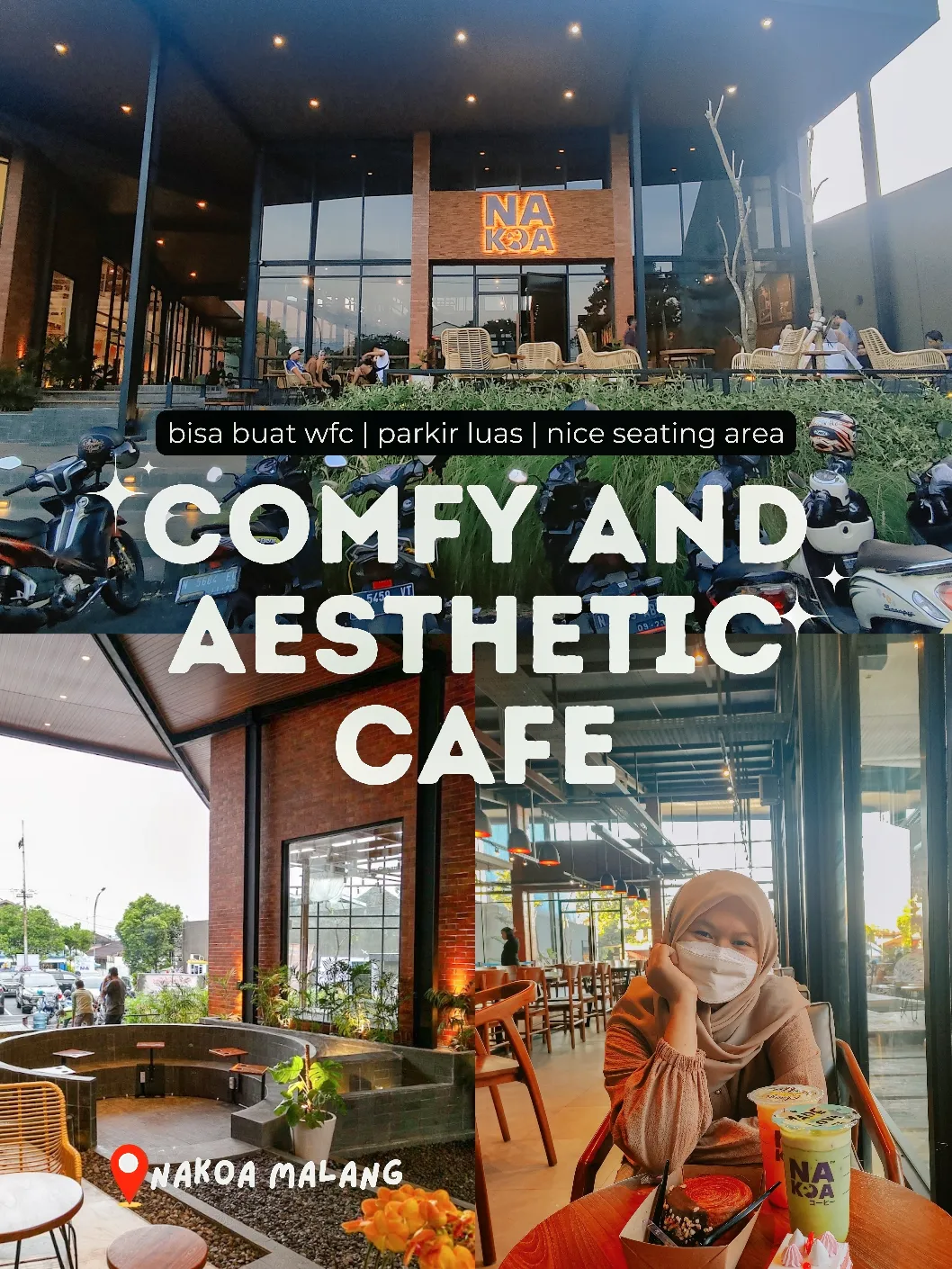 📍REKOMENDASI CAFE PARKIR LUAS, PAS BUAT WFC/NONGKI | Galeri diposting oleh linaasetiawati | Lemon8
