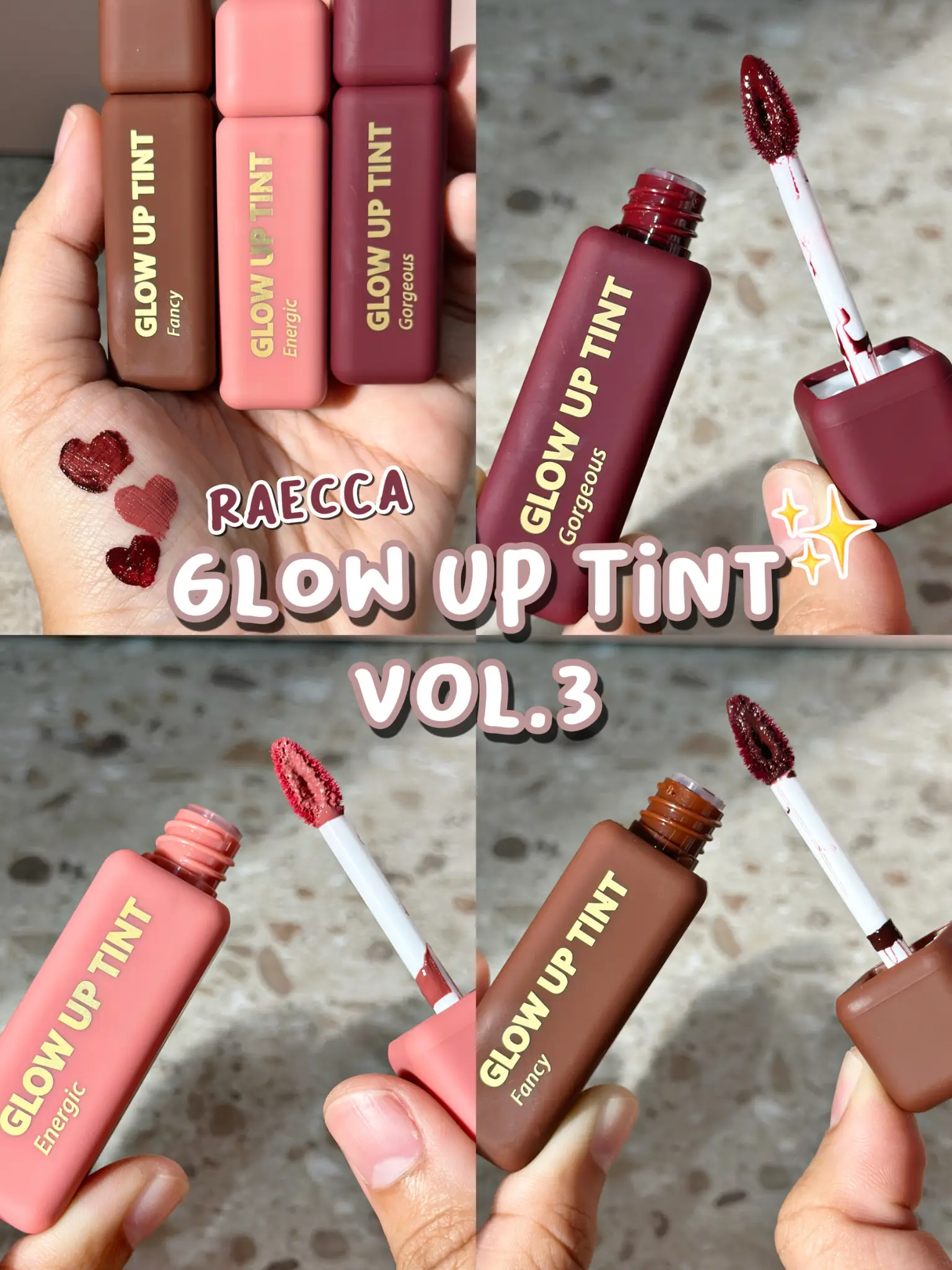 Raecca glow up tint vol.3 warnanya pigmented | Galeri diposting oleh Natasyar ☾ | Lemon8