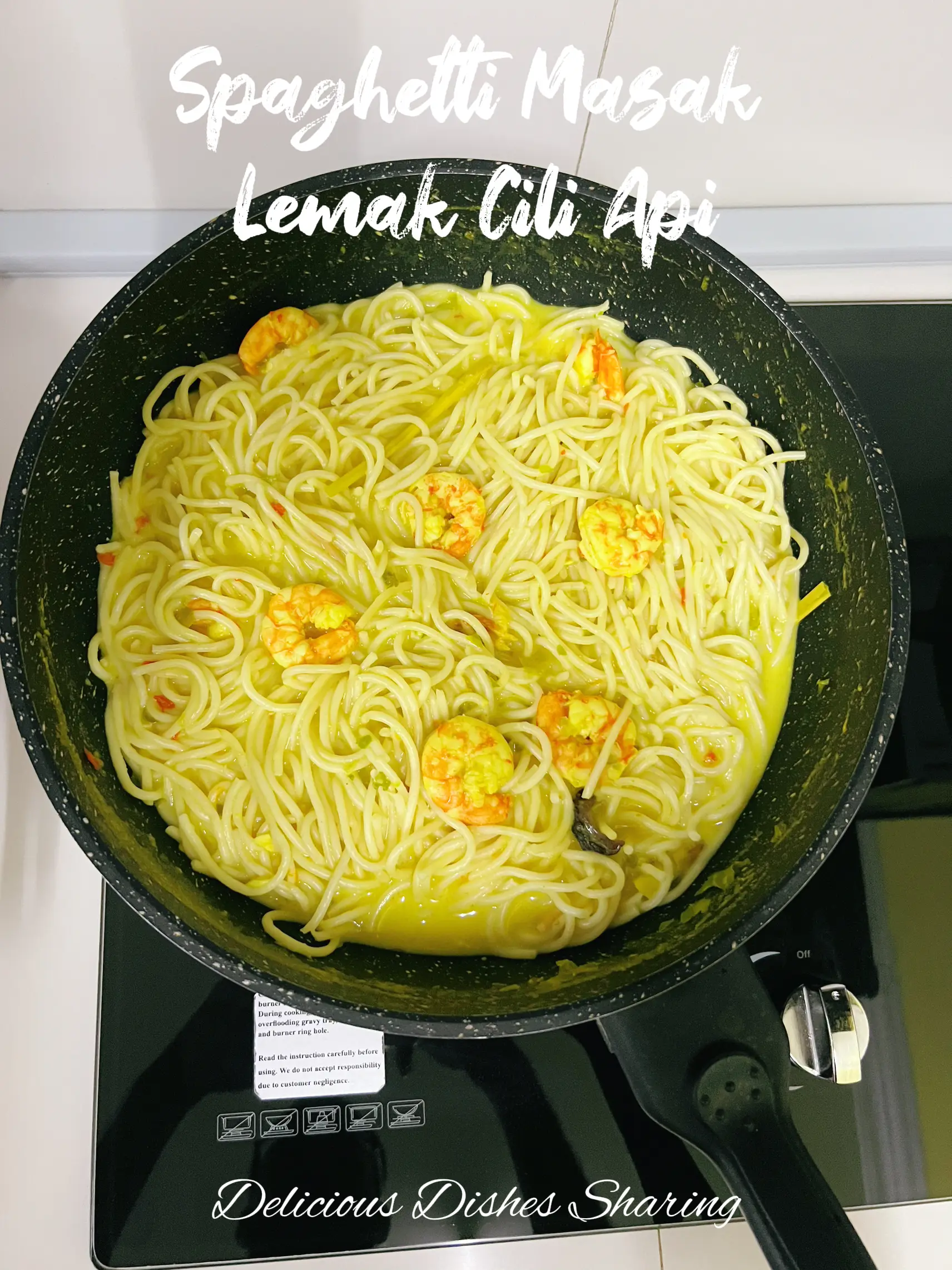 Spaghetti Masak Lemak Cili Api | Galeri disiarkan oleh Little N | Lemon8