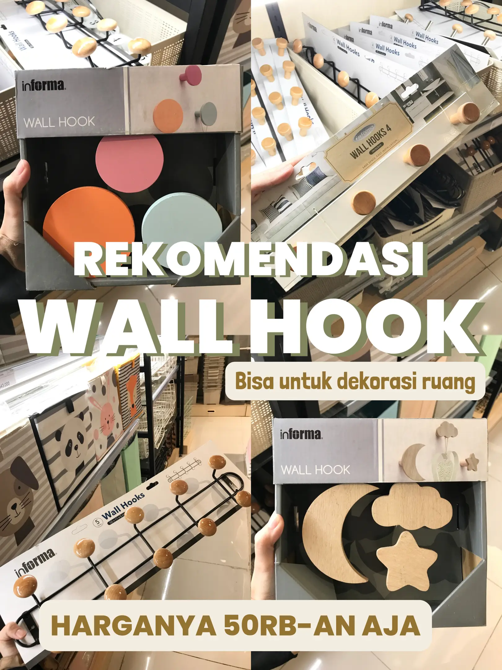 Wall Hook ini bentuknya gemes banget | Galeri diposting oleh ruang.andesma | Lemon8
