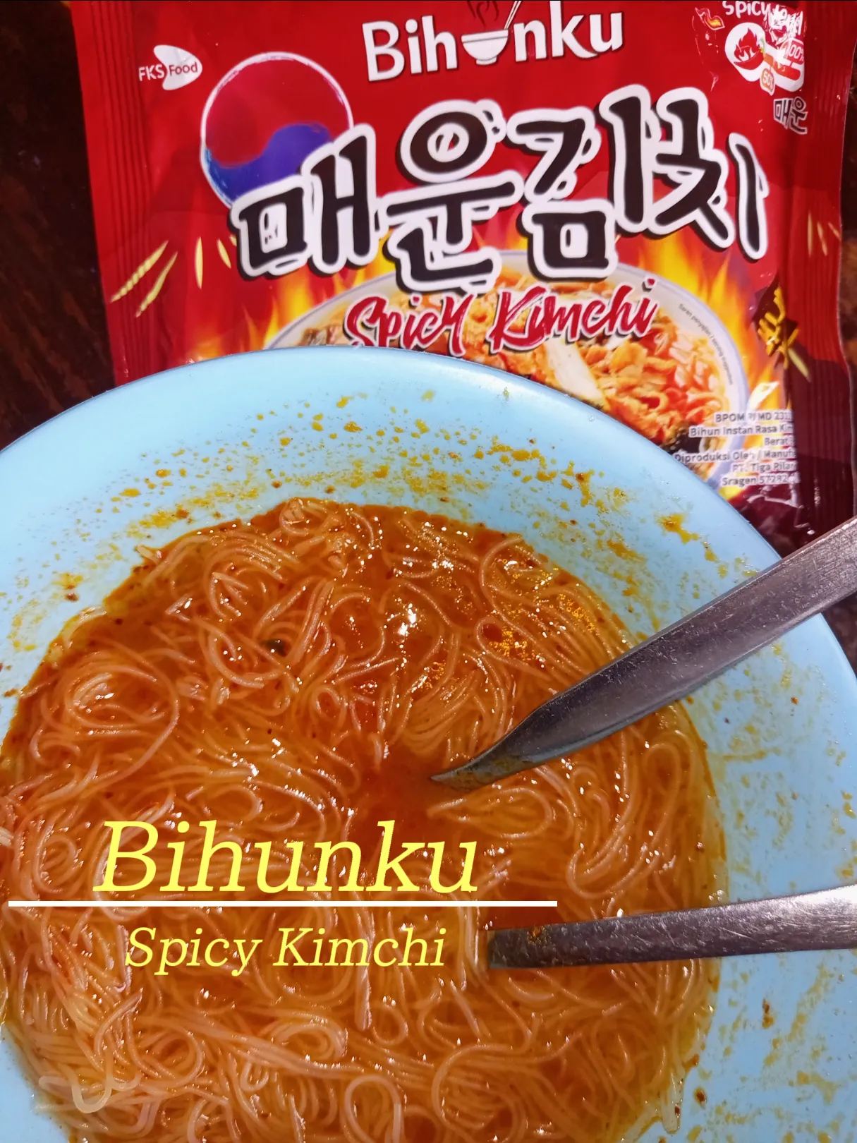 Review Bihunku Rasa Spicy Kimchi | Galeri diposting oleh Priska D | Lemon8
