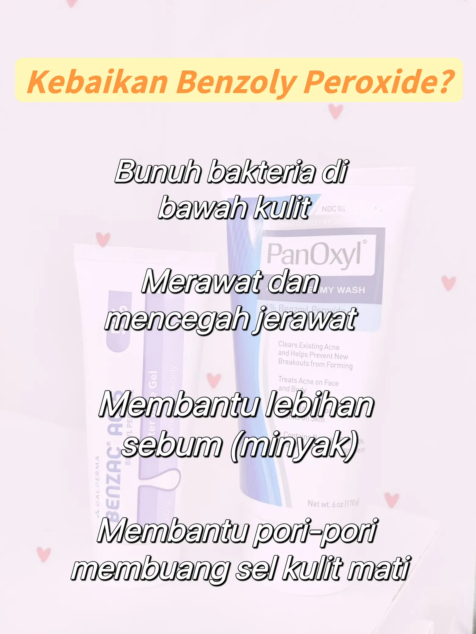 Cara cara nak pakai Benzoly Peroxide | Galeri disiarkan oleh Fara ...