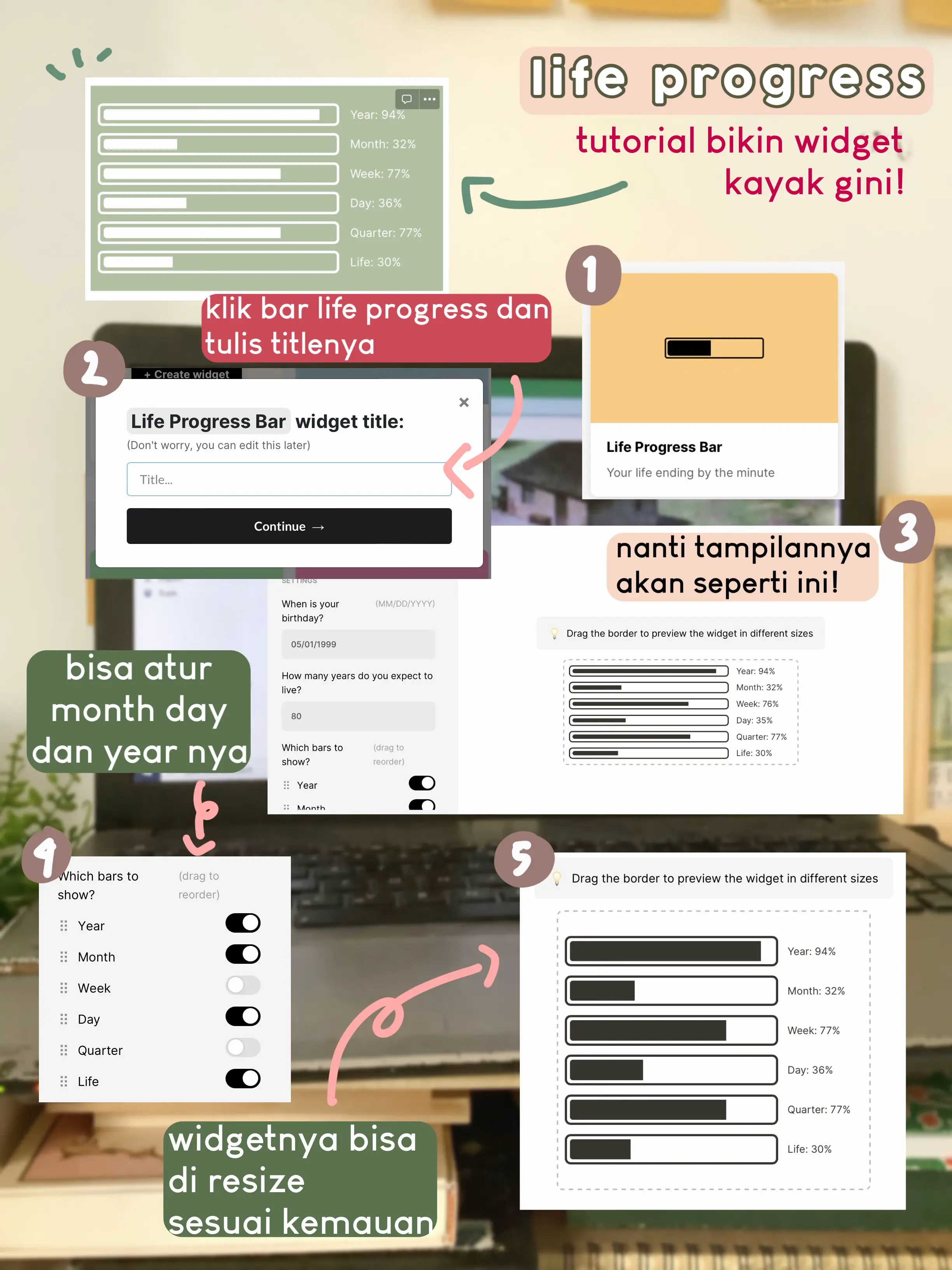 how to add widgets in your notion | notion tips 2🧚🏻‍♀️ | แกลเลอรีที่โพสต์โดย shourtcakee | Lemon8