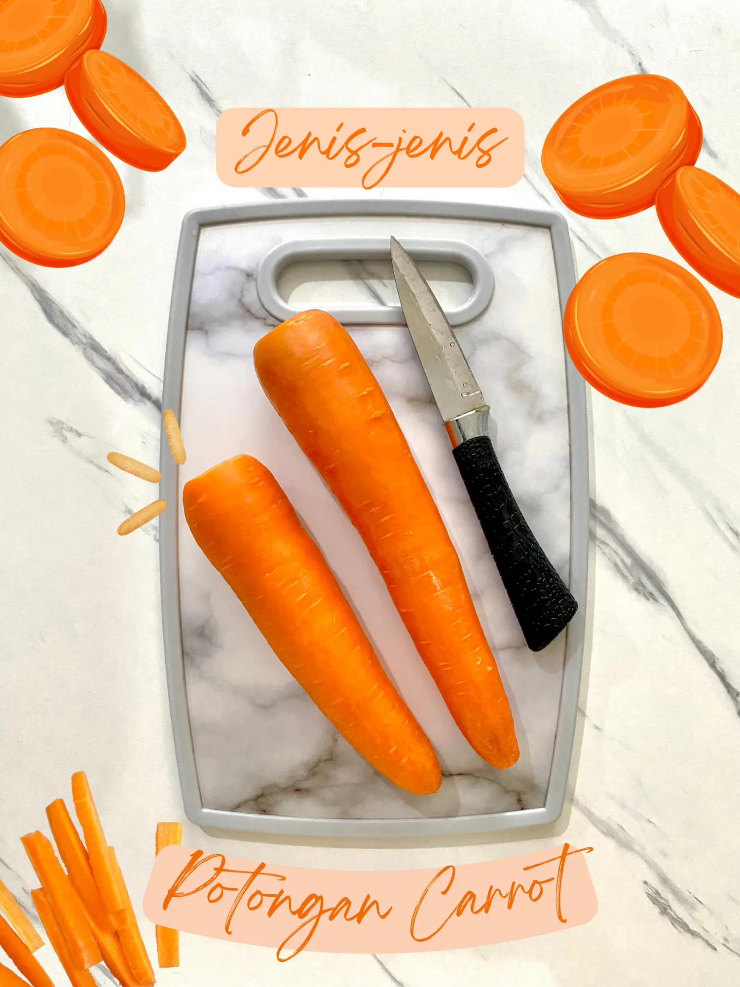 🥕 Jenis-jenis potongan sayuran 🥕 | Galeri disiarkan oleh Rien | Lemon8