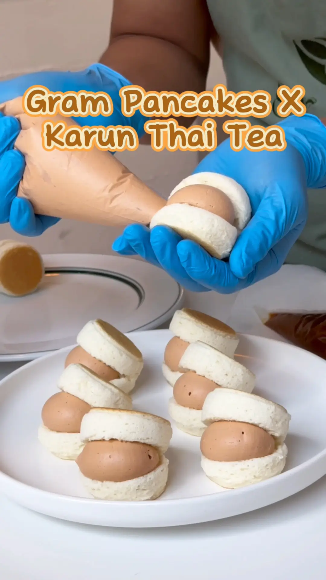 Gram Pancakes x Karun Thai Tea | วิดีโอที่เผยแพร่โดย กินไรอ่ะ | Lemon8