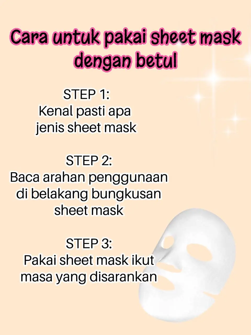 Jangan tersilap! Pakai sheet mask (#31) | แกลเลอรีที่โพสต์โดย nadiah ...