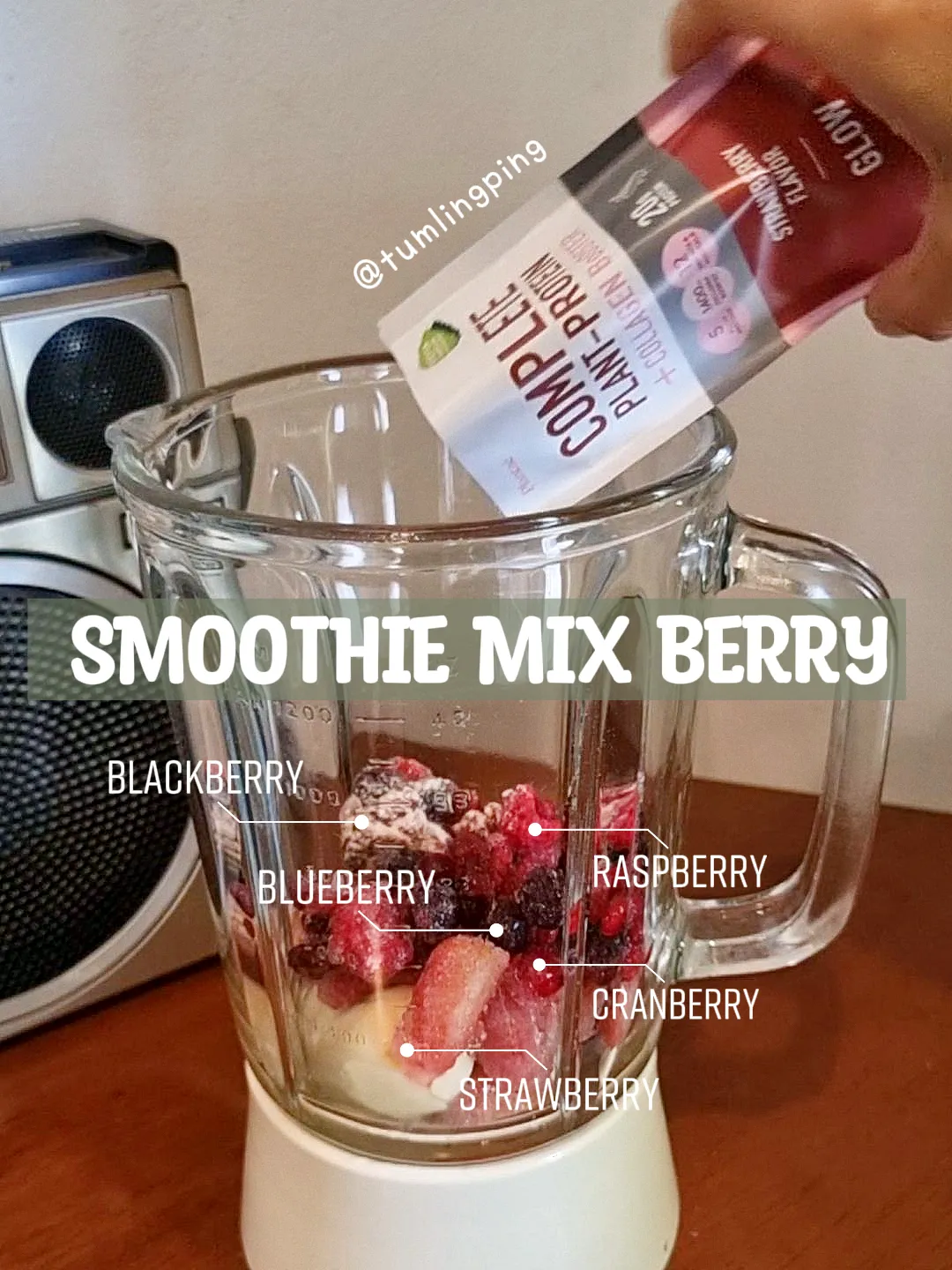 SMOOTHIE MIX BERRY💜 | วิดีโอที่เผยแพร่โดย tumlingping | Lemon8