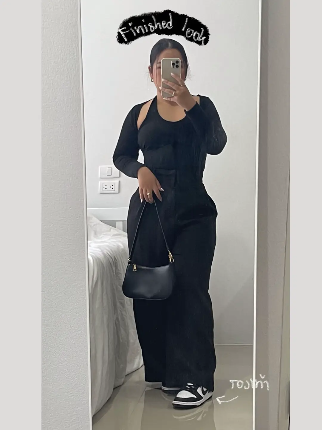 All black outfit ideas แต่งตัวคุมโทนดำ สาวอวบ แจกพิกัด | แกลเลอรีที่โพสต์โดย mmadmees | Lemon8