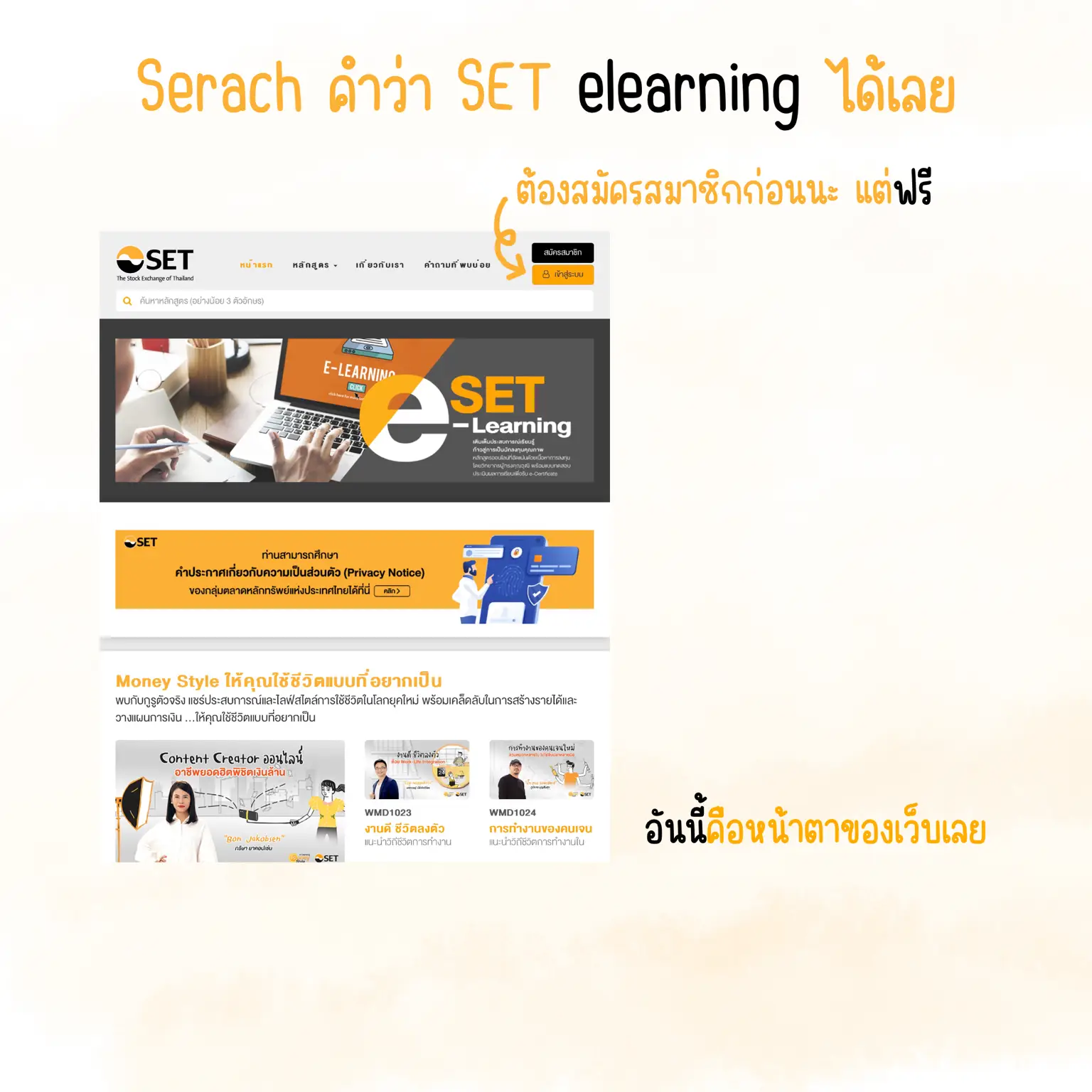 เฉลย Set E Learning - การค้นหาใน Lemon8