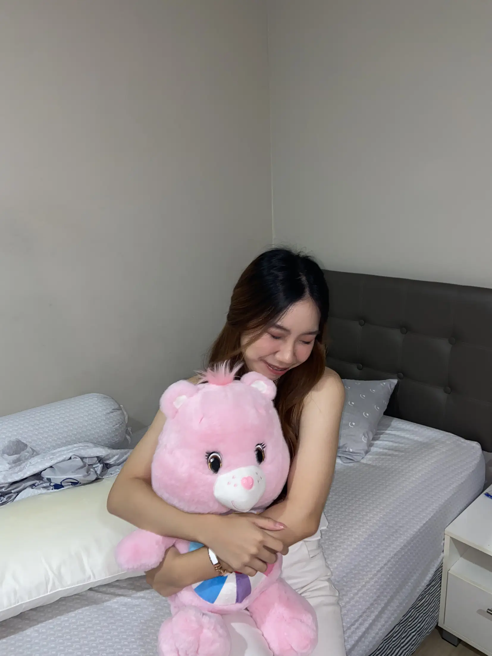 🐻🎀REVIEW ตุ๊กตาหมีแคร์แบร์ Hopeful Heart Bear นิ่ม! คิ้วท์ 💌 | แกลเลอรีที่โพสต์โดย Khimmmm | Lemon8