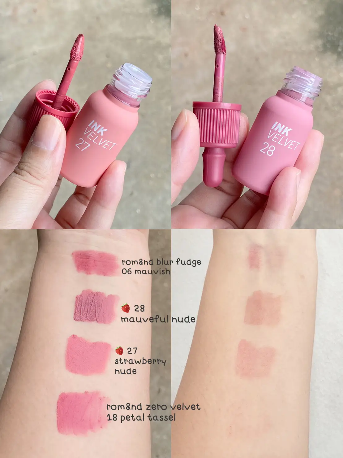 🎀 ลิปโทนชมพูนู้ด Peripera Ink velvet | แกลเลอรีที่โพสต์โดย fernie | Lemon8