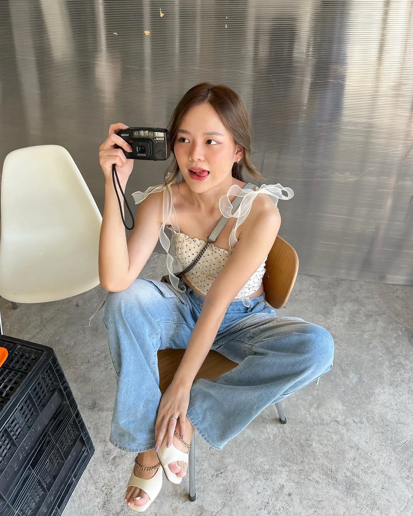 สั่งของตรงปก แฟชั่น ผสม Y2K 💨 | แกลเลอรีที่โพสต์โดย Baibai Fernfern | Lemon8