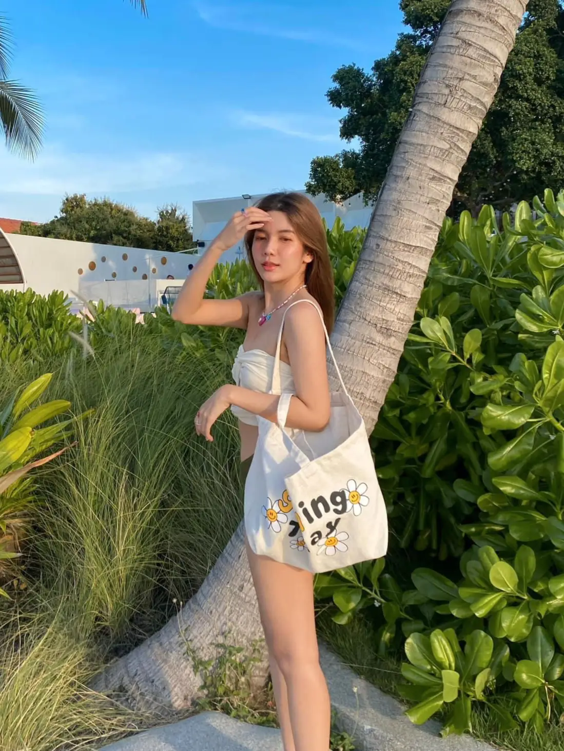 แมทช์ชุดใส่ถ่ายที่ทะเลฟีลน่ารักสดใส💖👙🌊 | แกลเลอรีที่โพสต์โดย Pawa.aa | Lemon8