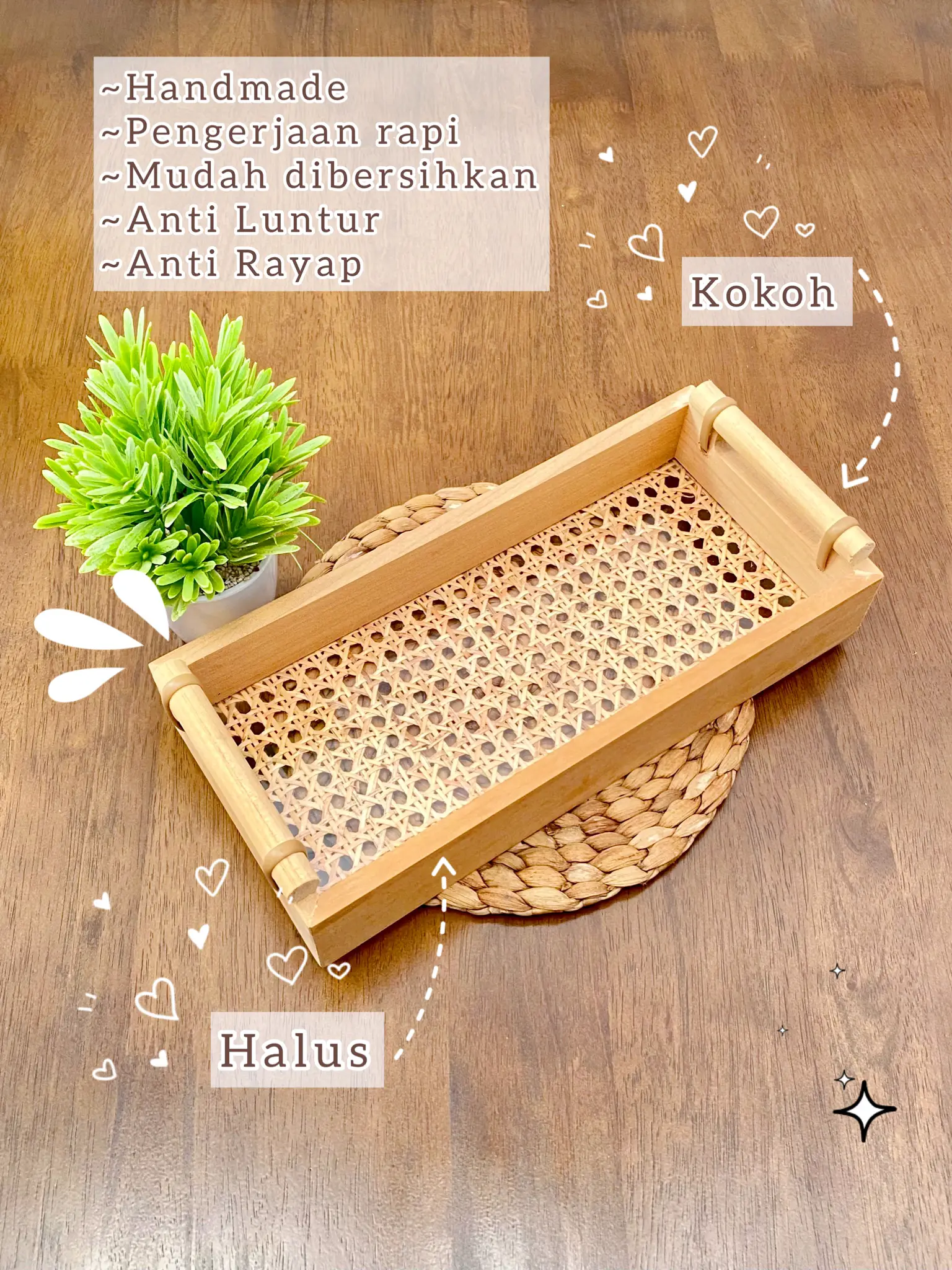 TRAY ROTAN AESTHETIC | Galeri diposting oleh Keys.Home_ | Lemon8