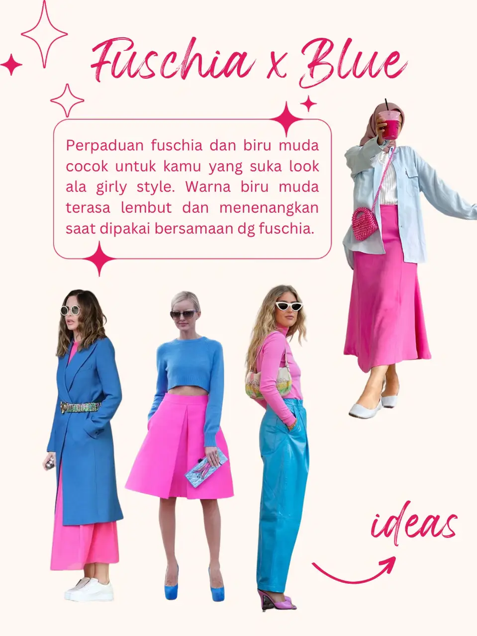 5 WARNA OUTFIT YANG SANGAT COCOK DENGAN FUSCHIA 💗 | Galeri diposting ...