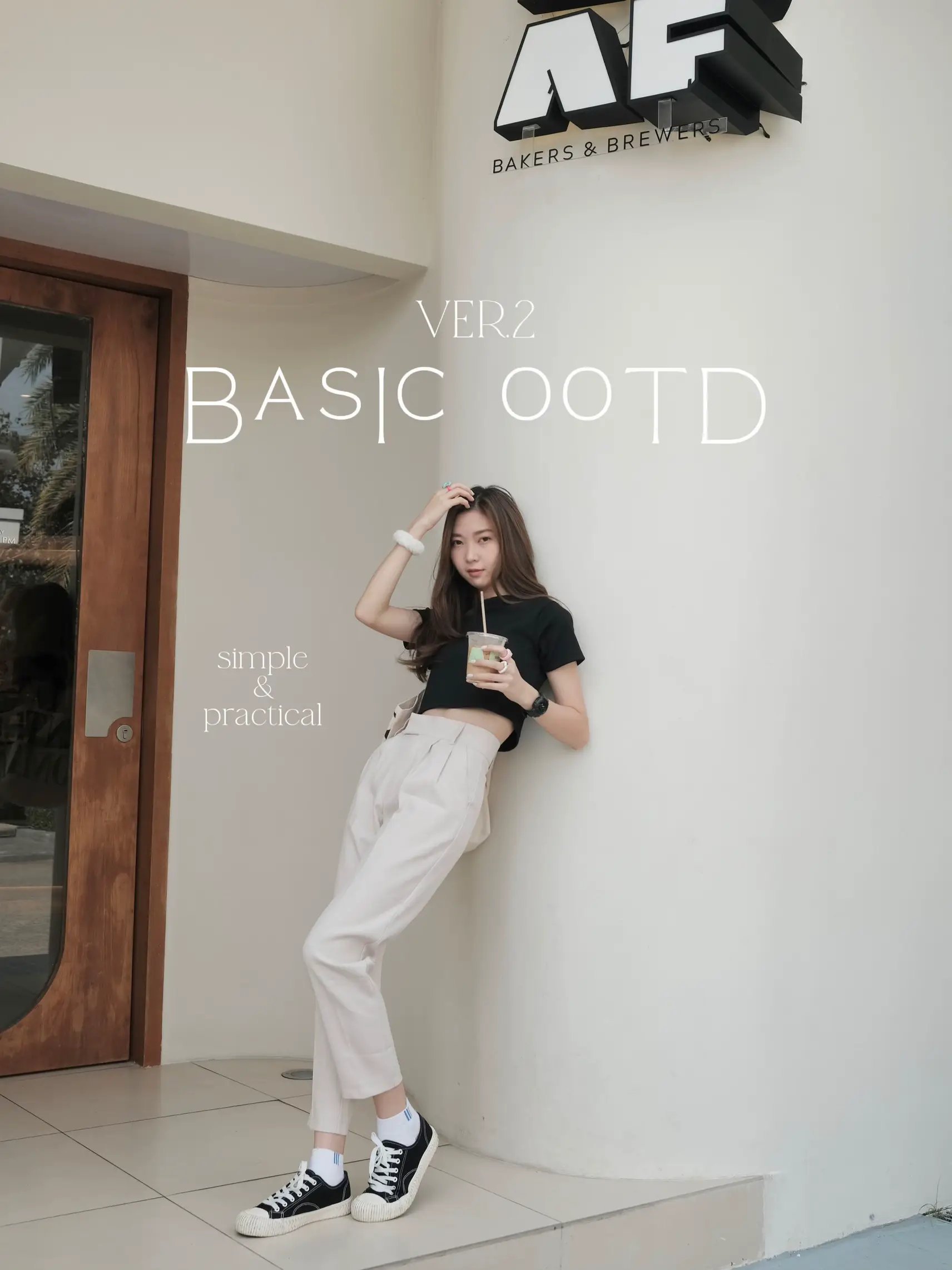 basic ootd ver.2 | แต่งตัวง่ายๆแต่ดูแพง พร้อมแปะพิกัดทั้งลุค🤍 | แกลเลอรีที่โพสต์โดย babymika ...