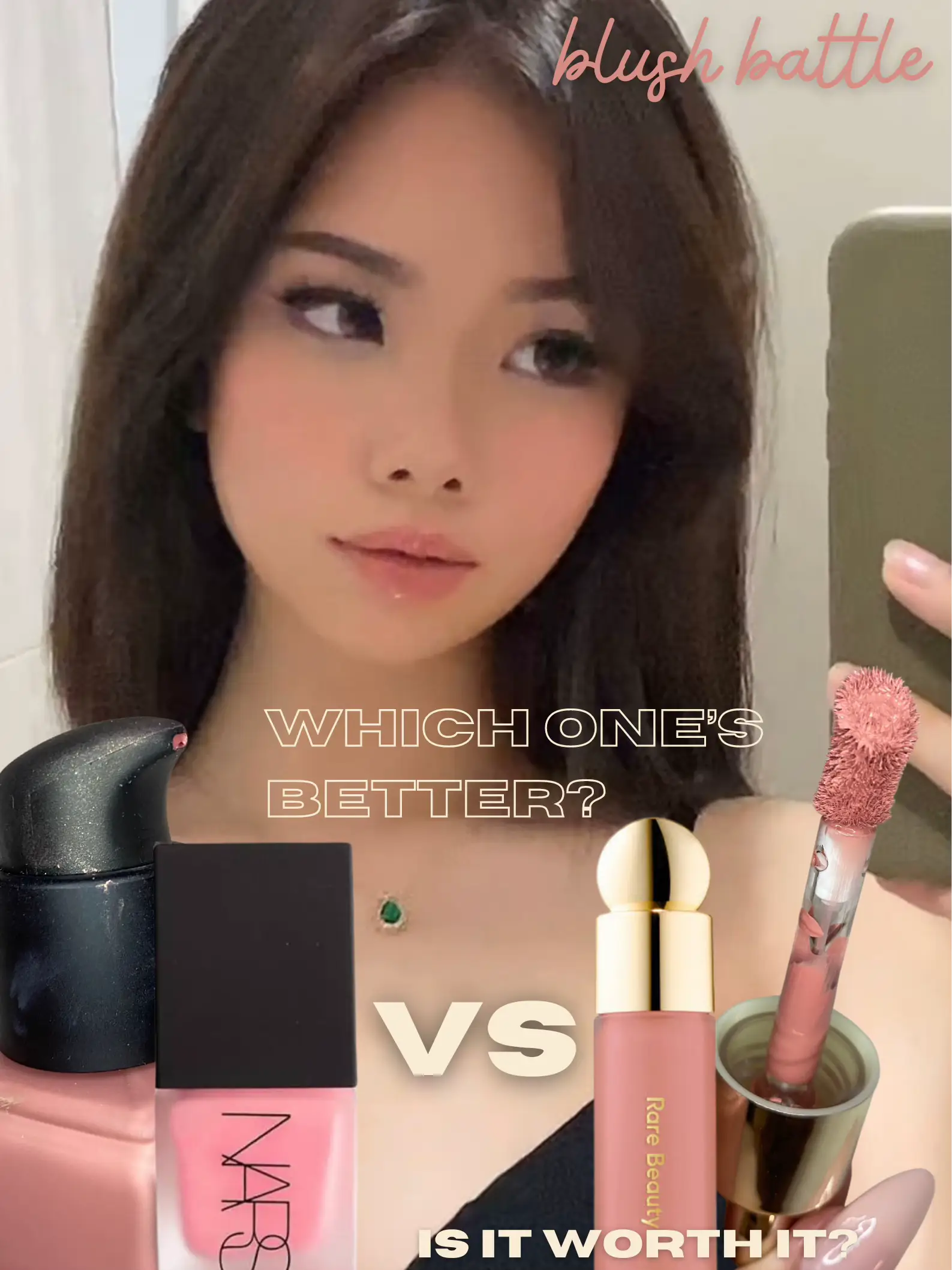 NARS VS RARE BEAUTY LIQUID BLUSH | Galeri diposting oleh Ashlee Leady | Lemon8