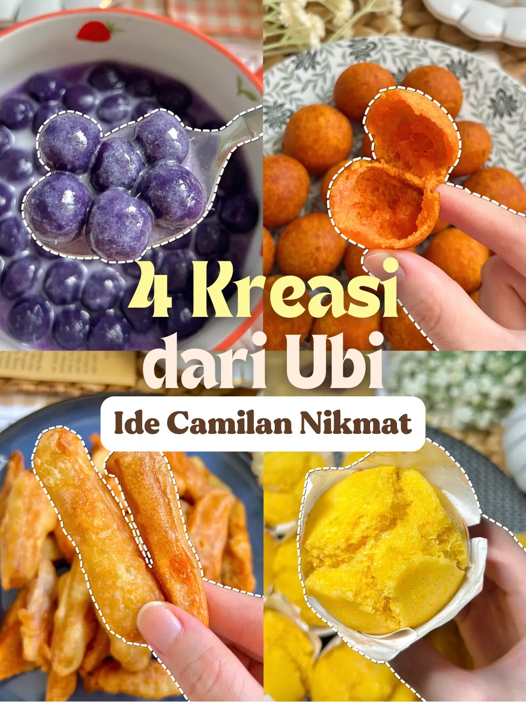 4 Kreasi Resep dari Ubi🍠💜 | Galeri diposting oleh Angeline Metta | Lemon8