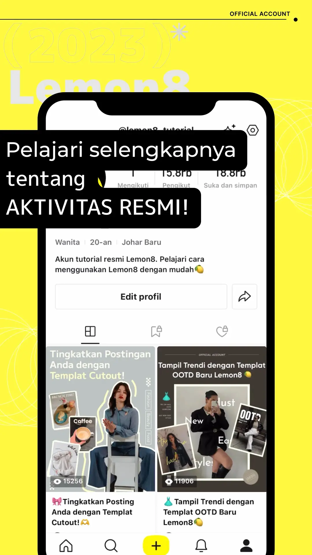 Terlibat&Berpartisipasi: Aktivitas Resmi di Lemon8 | Video dipublikasikan oleh Lemon8_tutorial ...