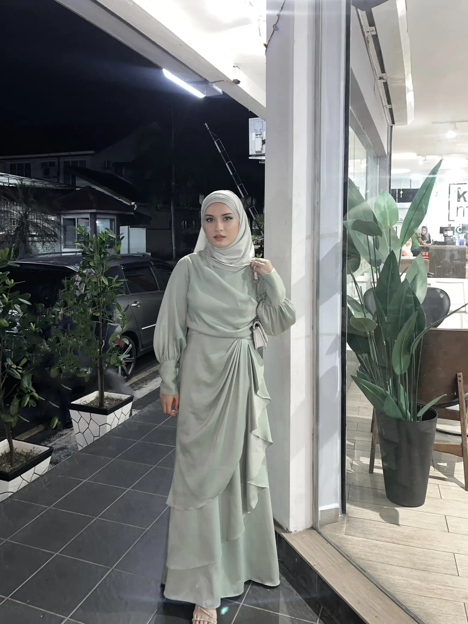 Outfit Raya Day 3 (Theme Mint Green) | Galeri disiarkan oleh alia ariza | Lemon8