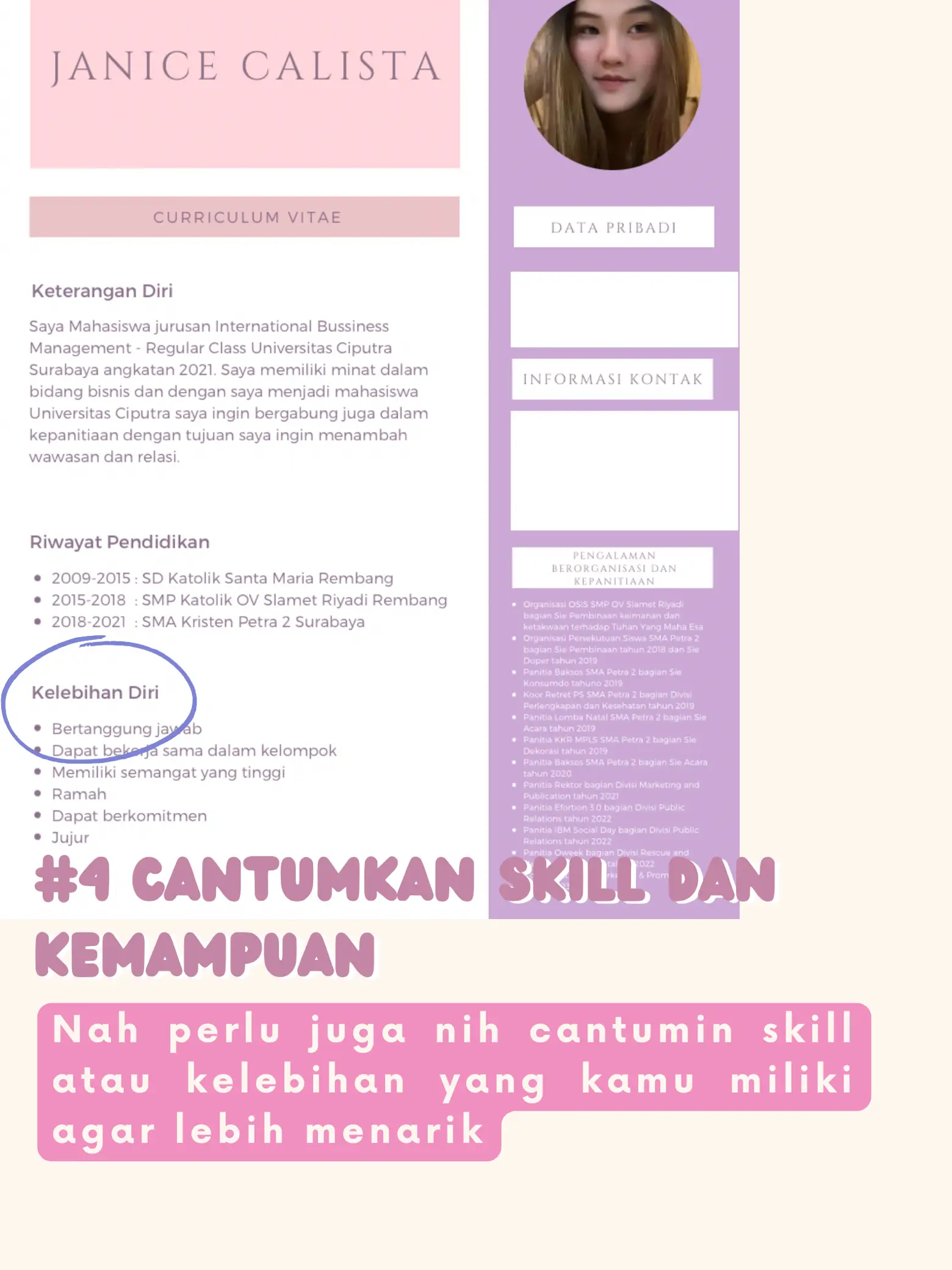 cv template free edit - Carian Lemon8