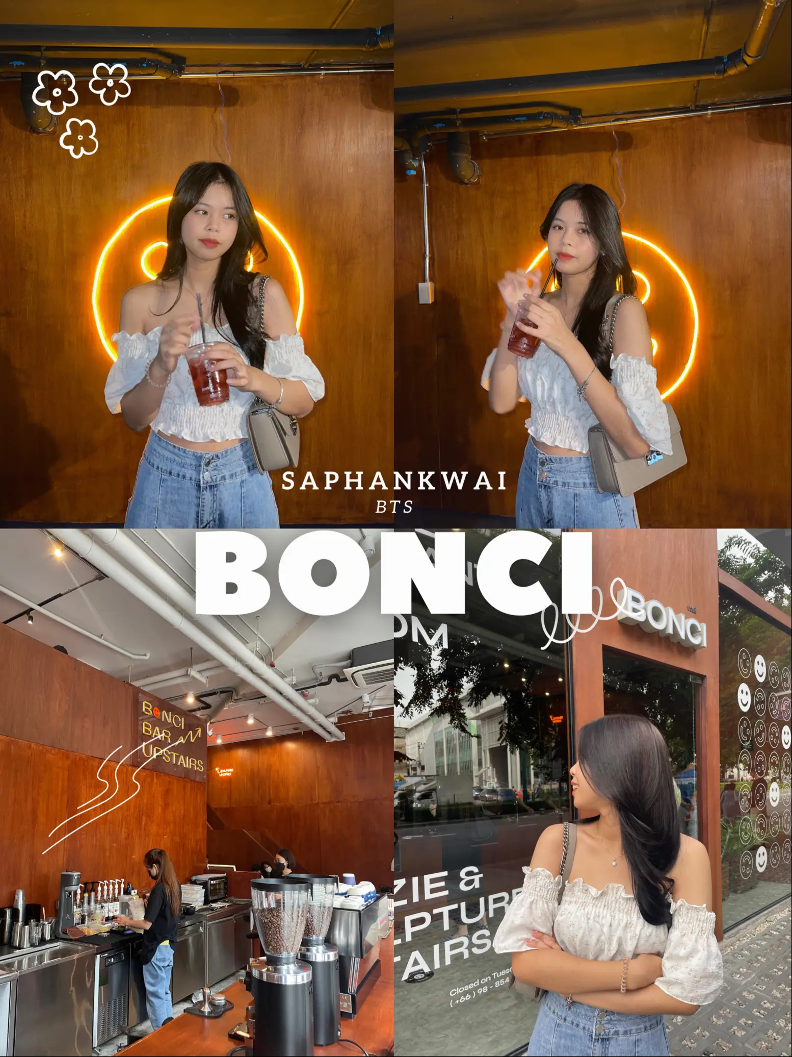 BONCI cafe ☕️ คาเฟ่ชิวๆย่านสะพานควาย🤩 | แกลเลอรีที่โพสต์โดย Frungx | Lemon8