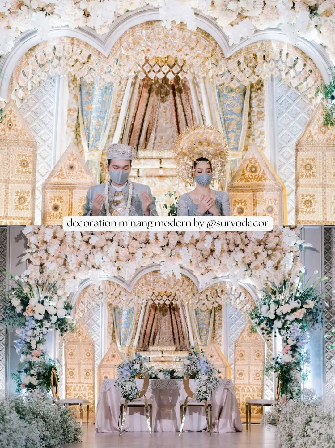 The Blue-Gold Themed Akad Nikah Minang | แกลเลอรีที่โพสต์โดย Kayla ...
